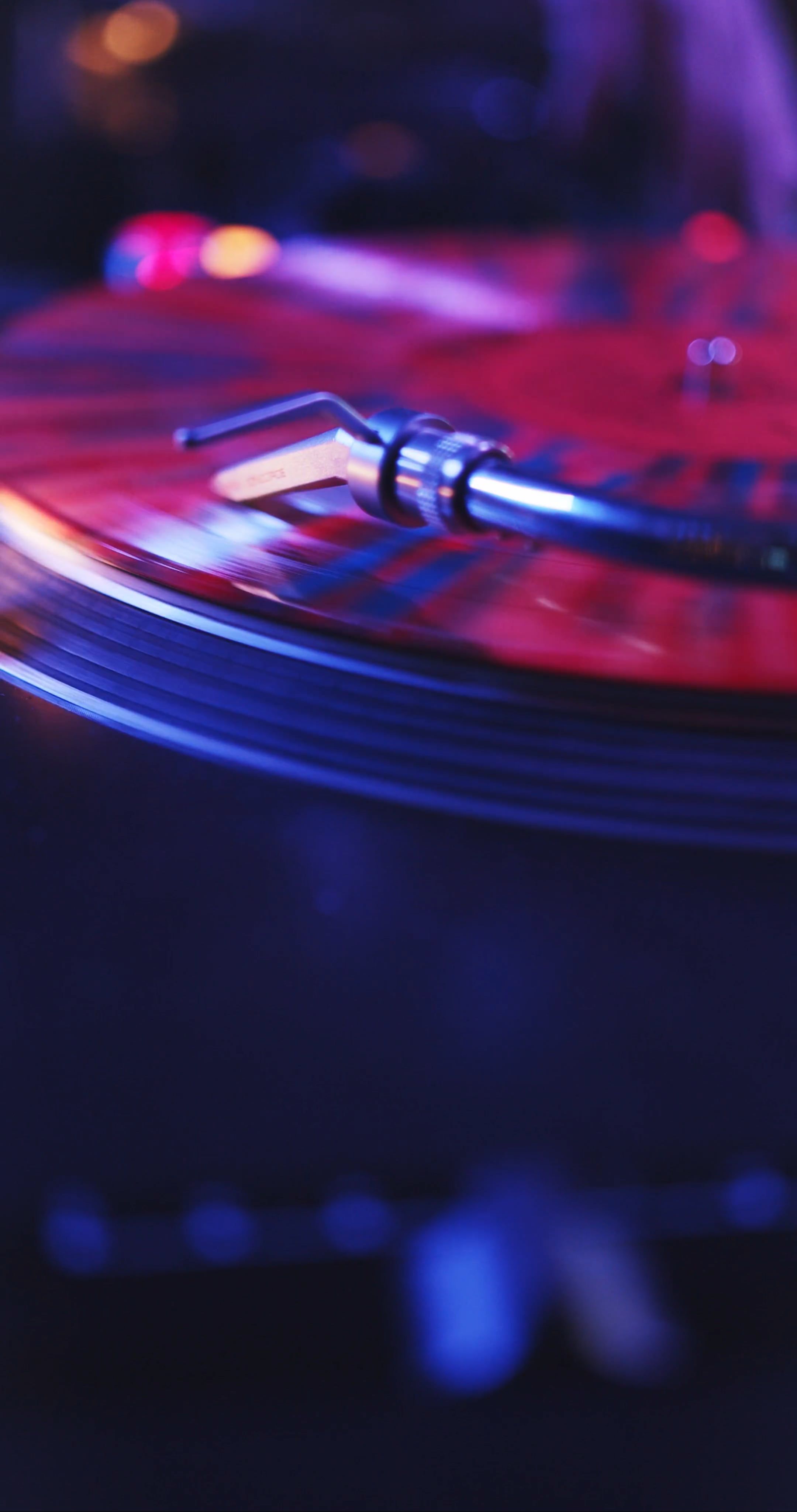 A Turntable Spinning A Musical Record For Sounds · Free Stock Video