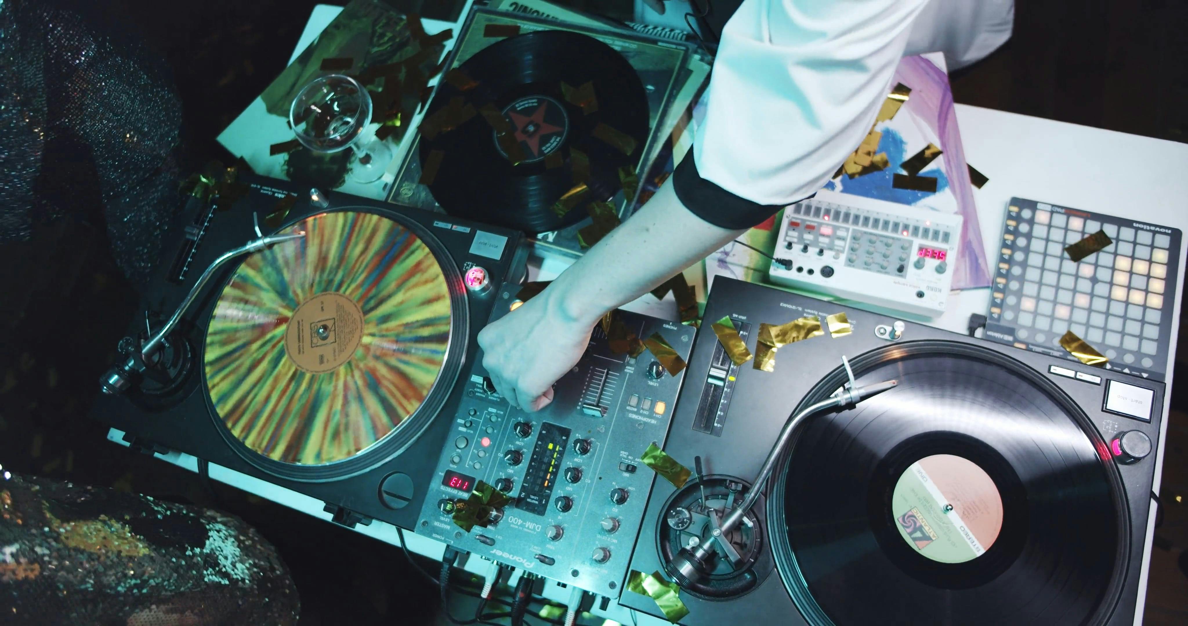 A Disc Jockey At Work · Free Stock Video
