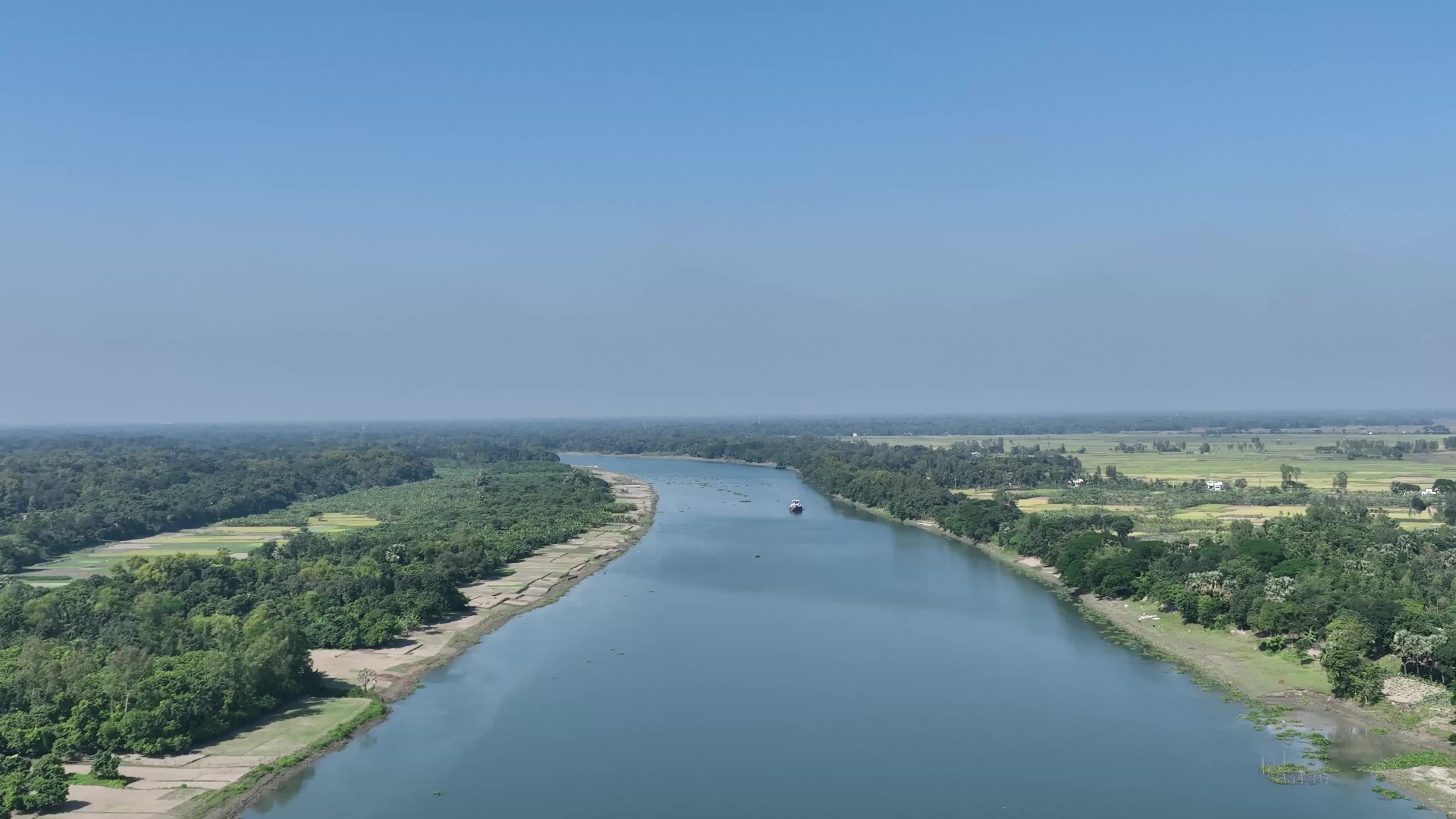 Scenic Aerial View of Balu River in Bangladesh Free Stock Video Footage ...