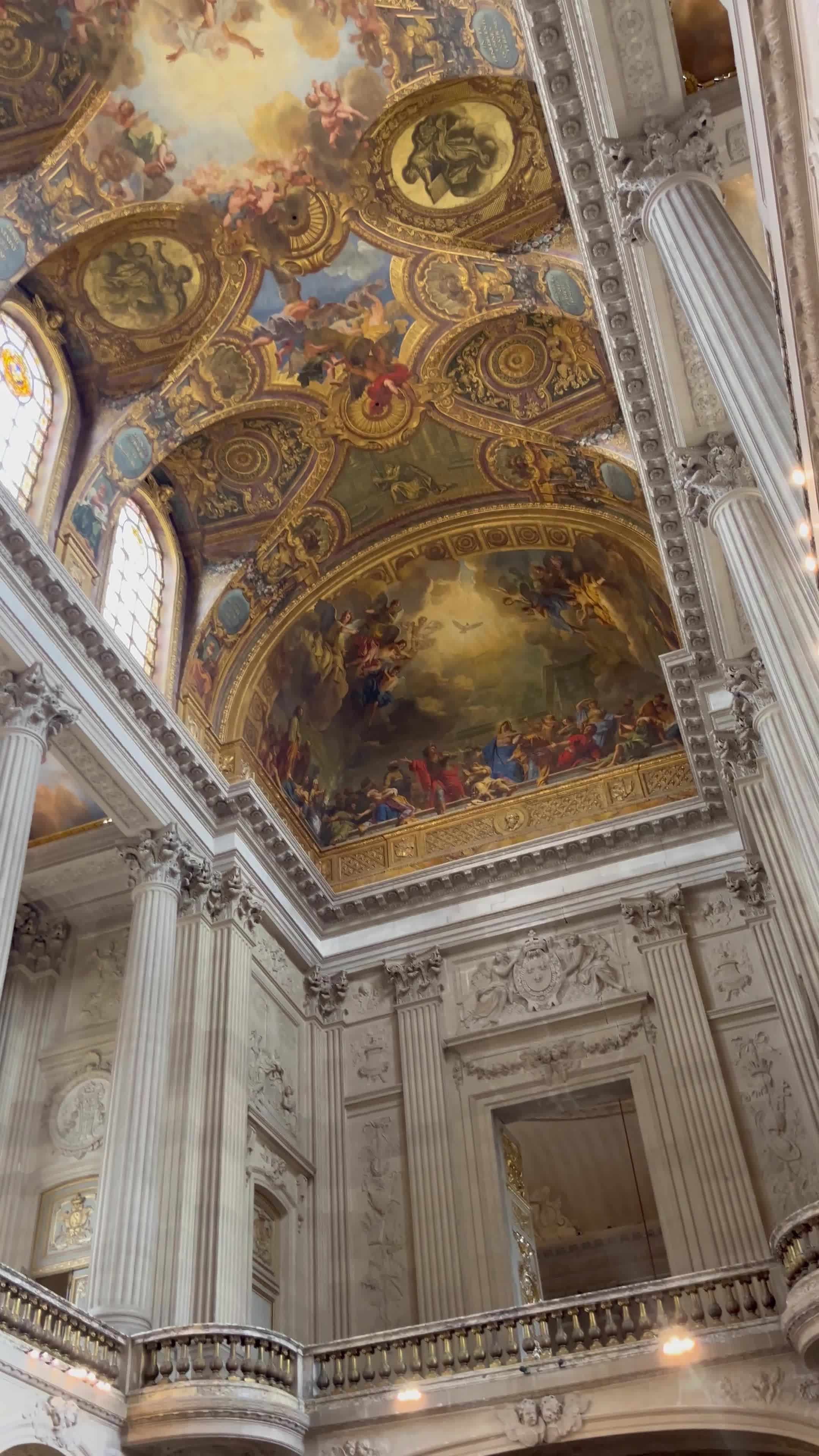 Ornate Baroque Ceiling in Historic Palace Free Stock Video Footage ...