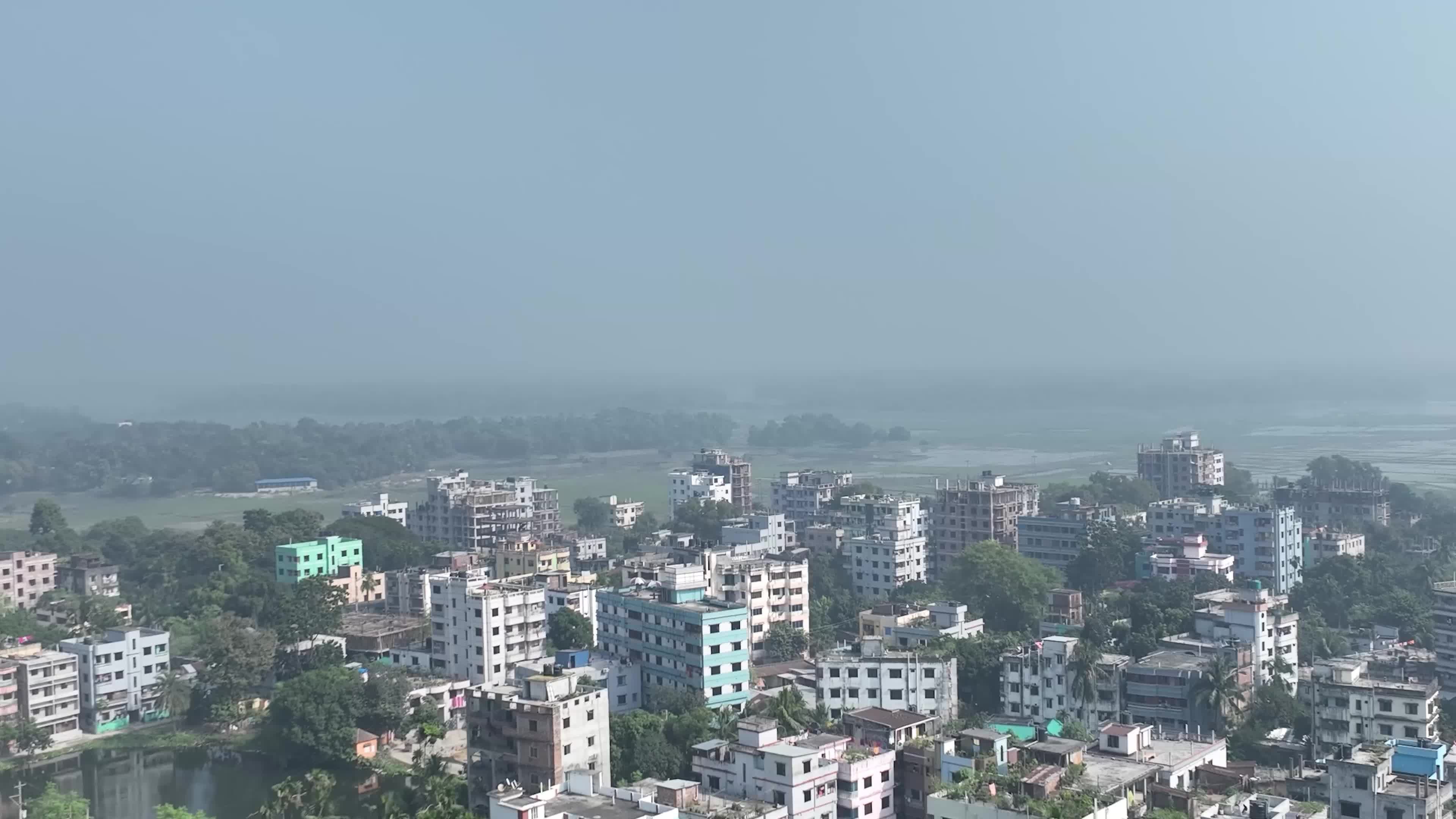 Aerial View of Gazipur Cityscape, Bangladesh Free Stock Video Footage ...