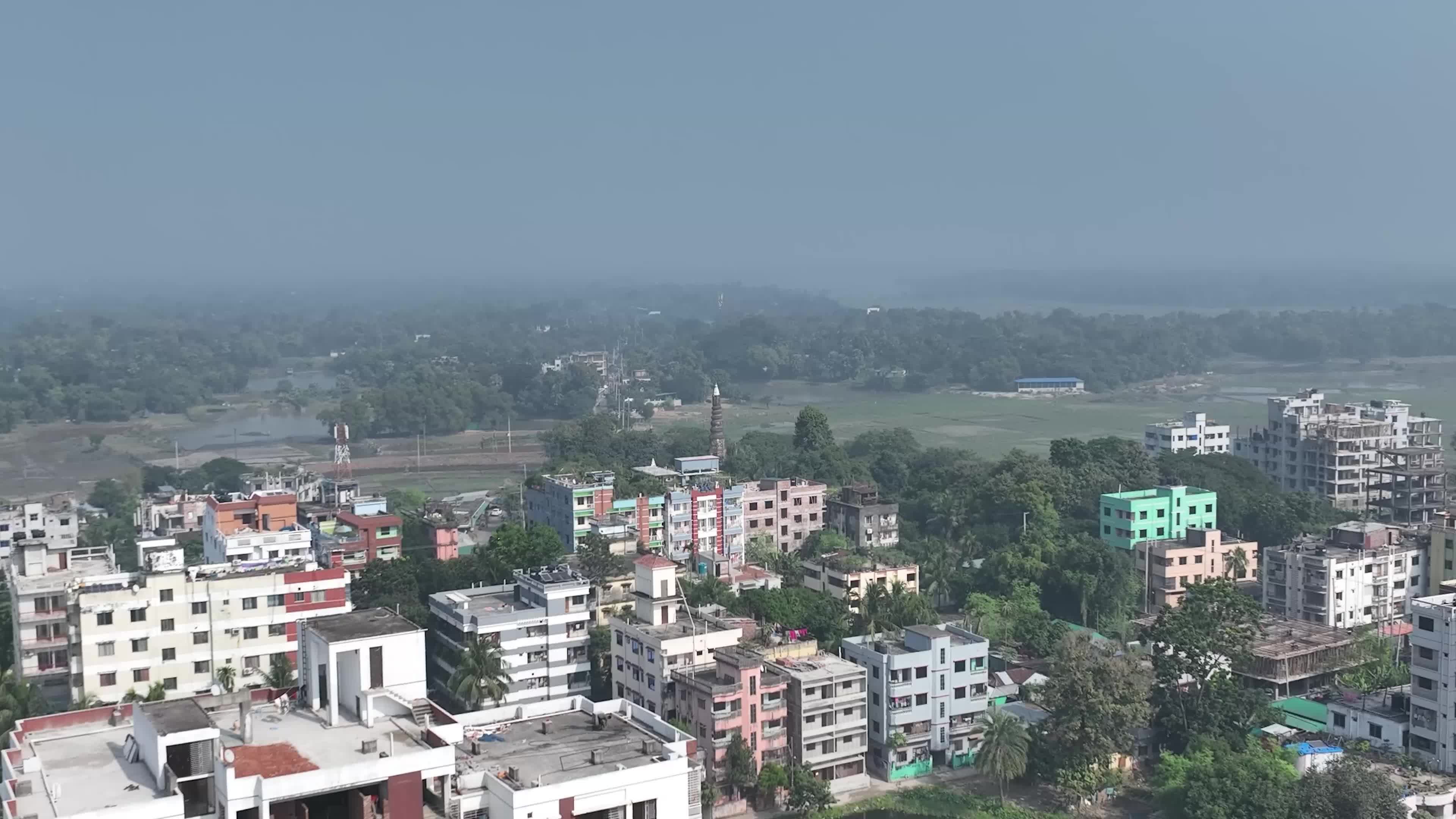 Aerial View of Gazipur City in Bangladesh Free Stock Video Footage ...