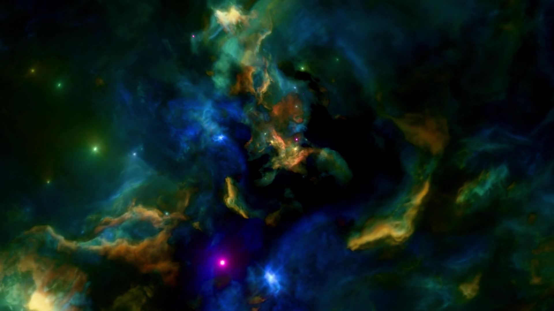 Stunning Timelapse of a Colorful Nebula in Space Free Stock Video ...