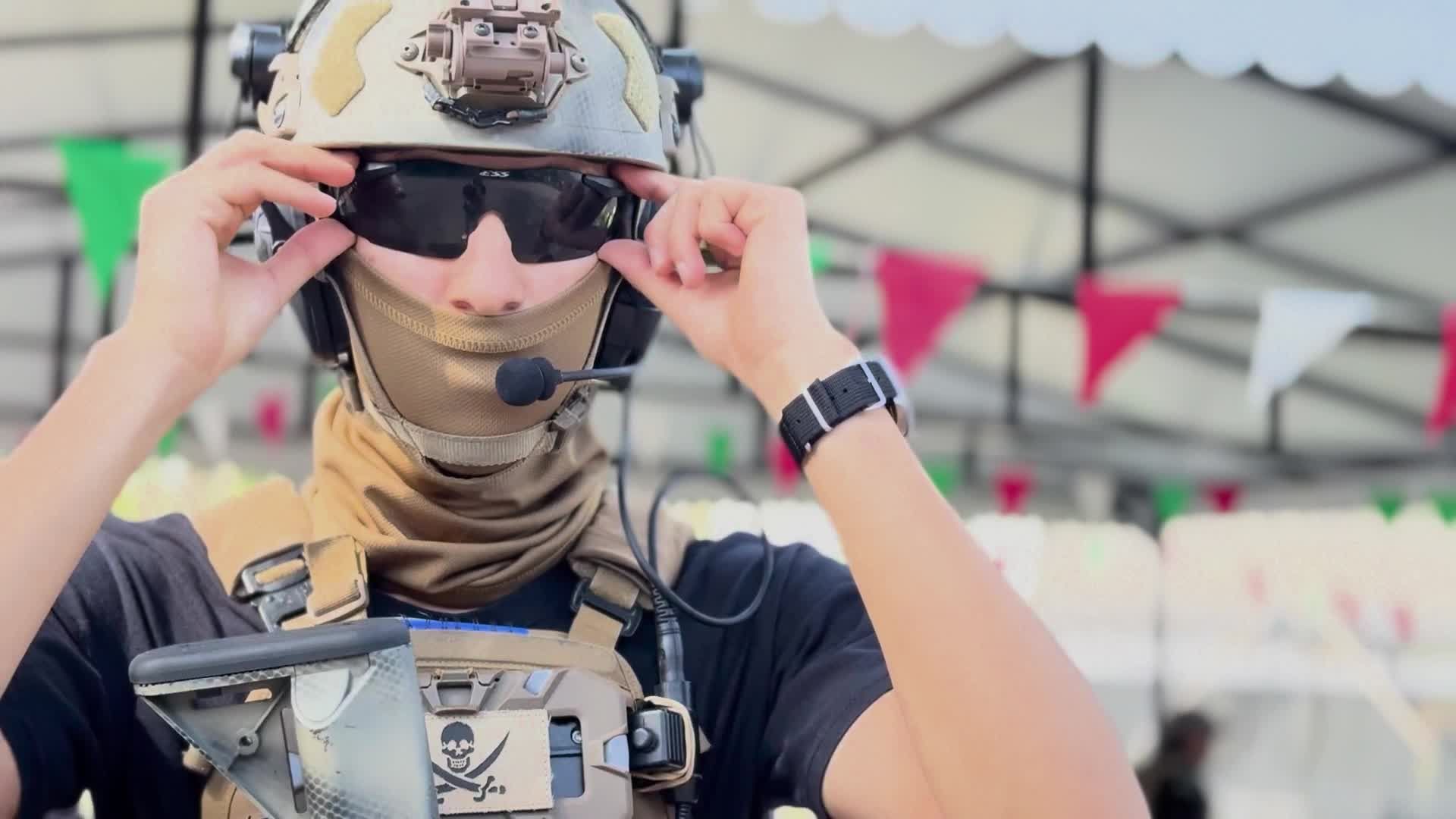 Tactical Gear Operator Preparing for Mission Free Stock Video Footage ...
