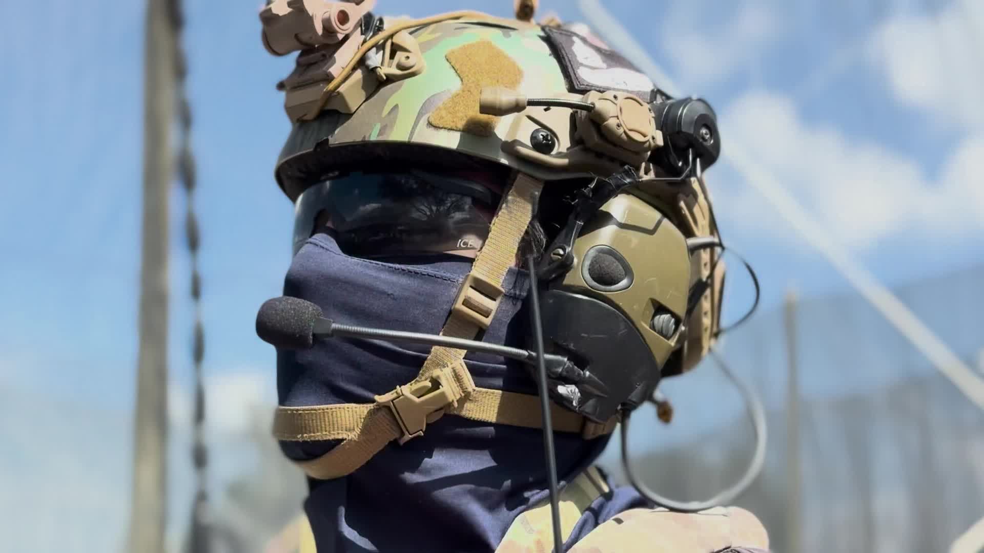 Tactical Operative in Specialized Gear Outdoors Free Stock Video ...