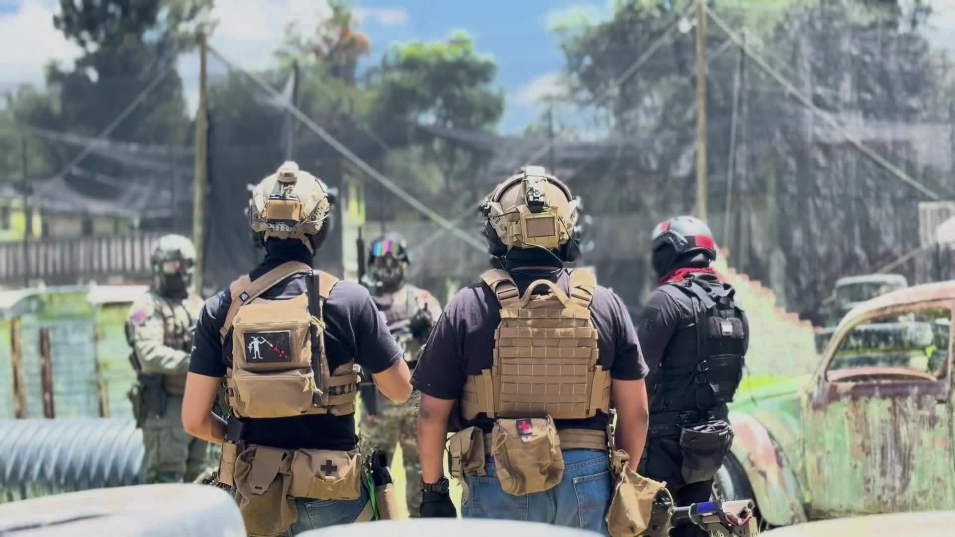 Tactical Team in Training Exercise Outdoors Free Stock Video Footage ...