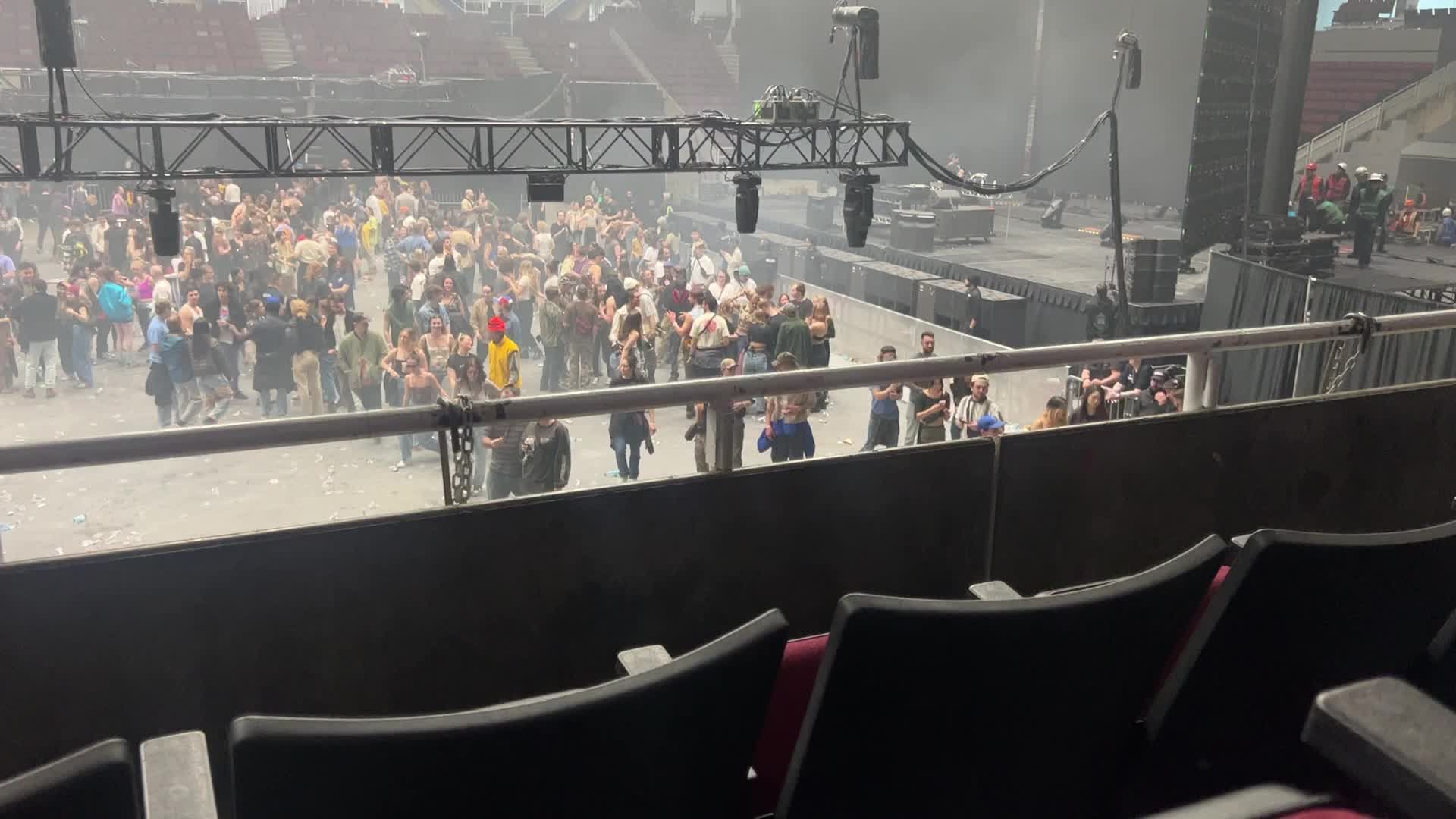 Crowd Gathering at Indoor Music Concert Venue Free Stock Video Footage ...