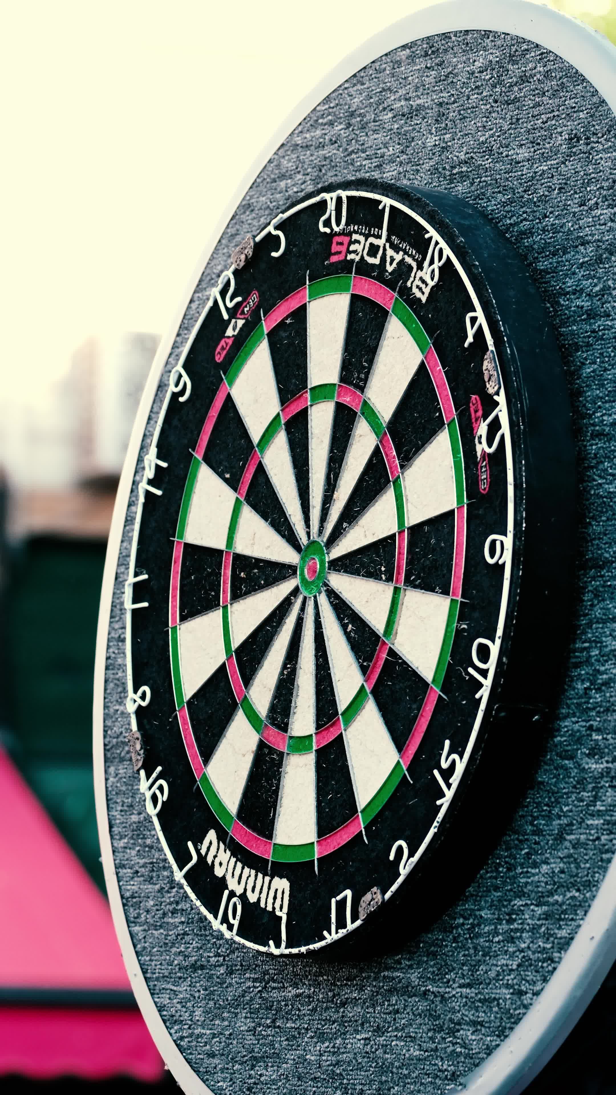 Dartboard Close-Up with Darts Hitting Target Free Stock Video Footage ...