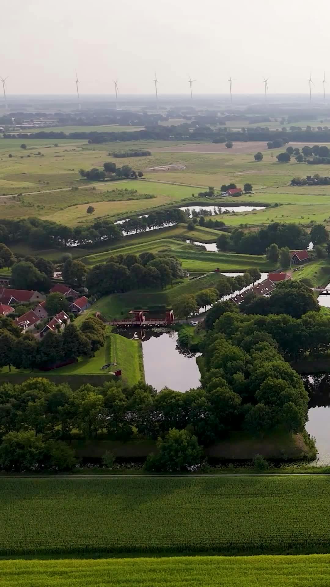 Scenic Aerial View of Pastoral Countryside Free Stock Video Footage, Royalty-Free 4K & HD Video Clip