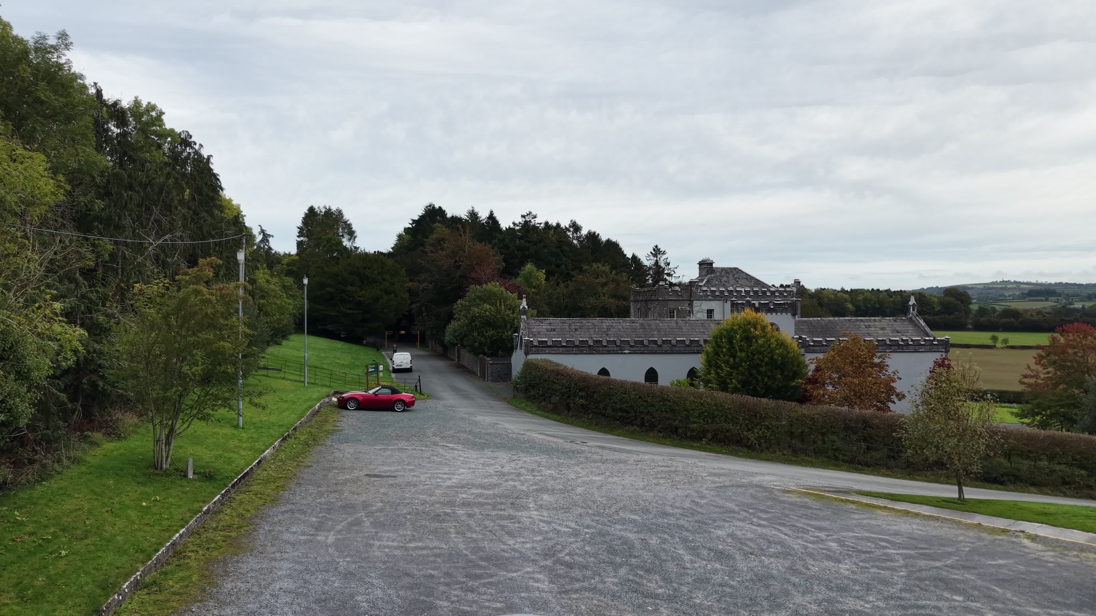 Scenic Drive Through Countryside with Historic Architecture Free Stock ...