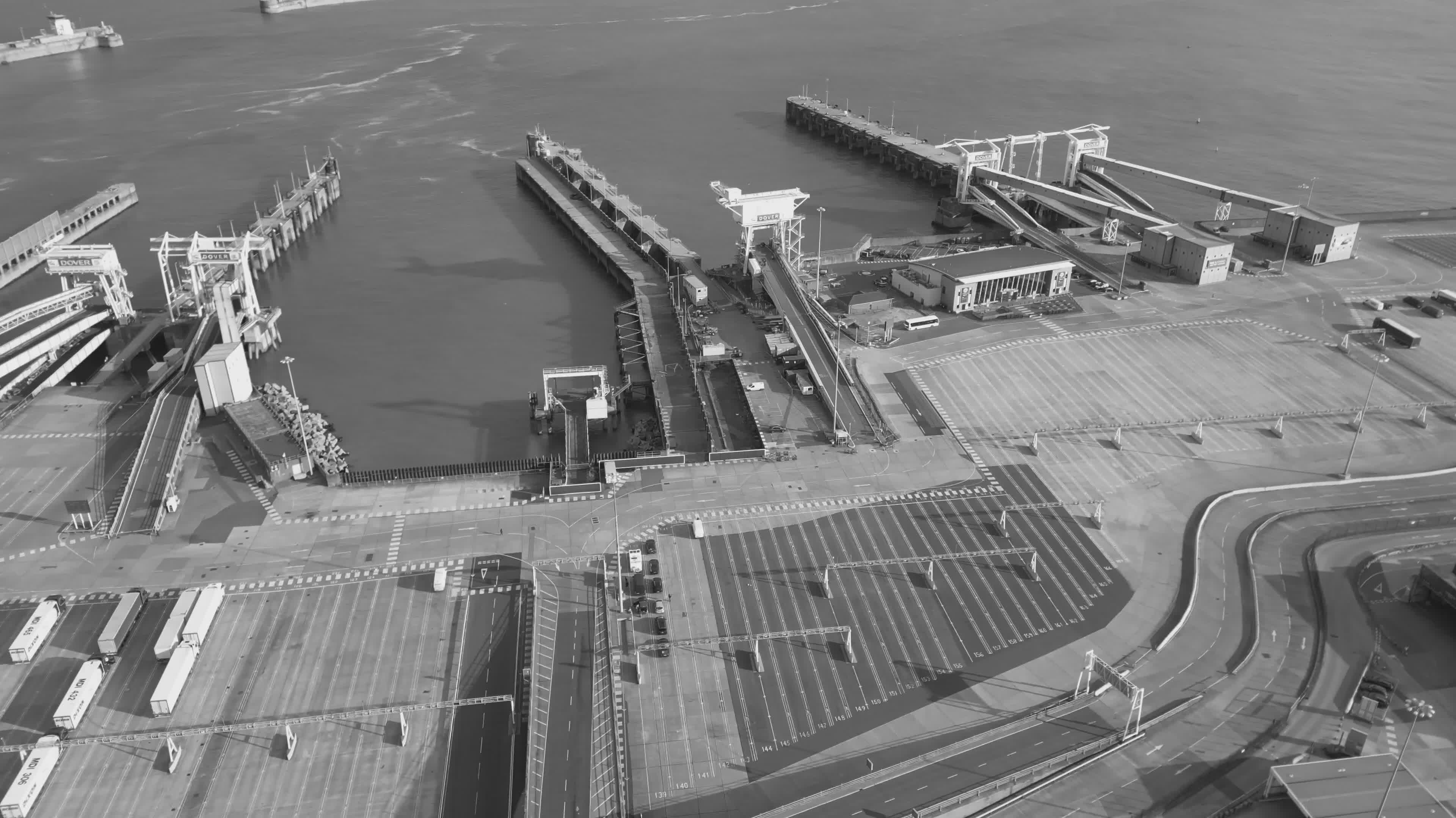 Aerial View of Port Docking Area Free Stock Video Footage, Royalty-Free ...
