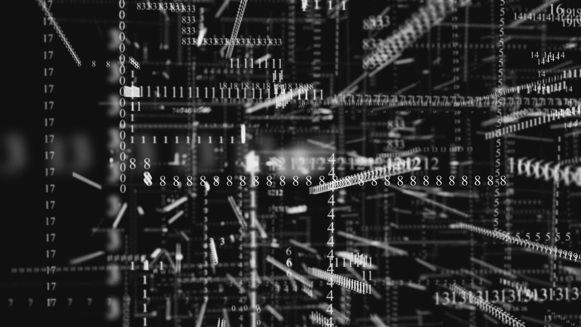 Abstract Digital Data Flow Matrix Background Free Stock Video Footage ...