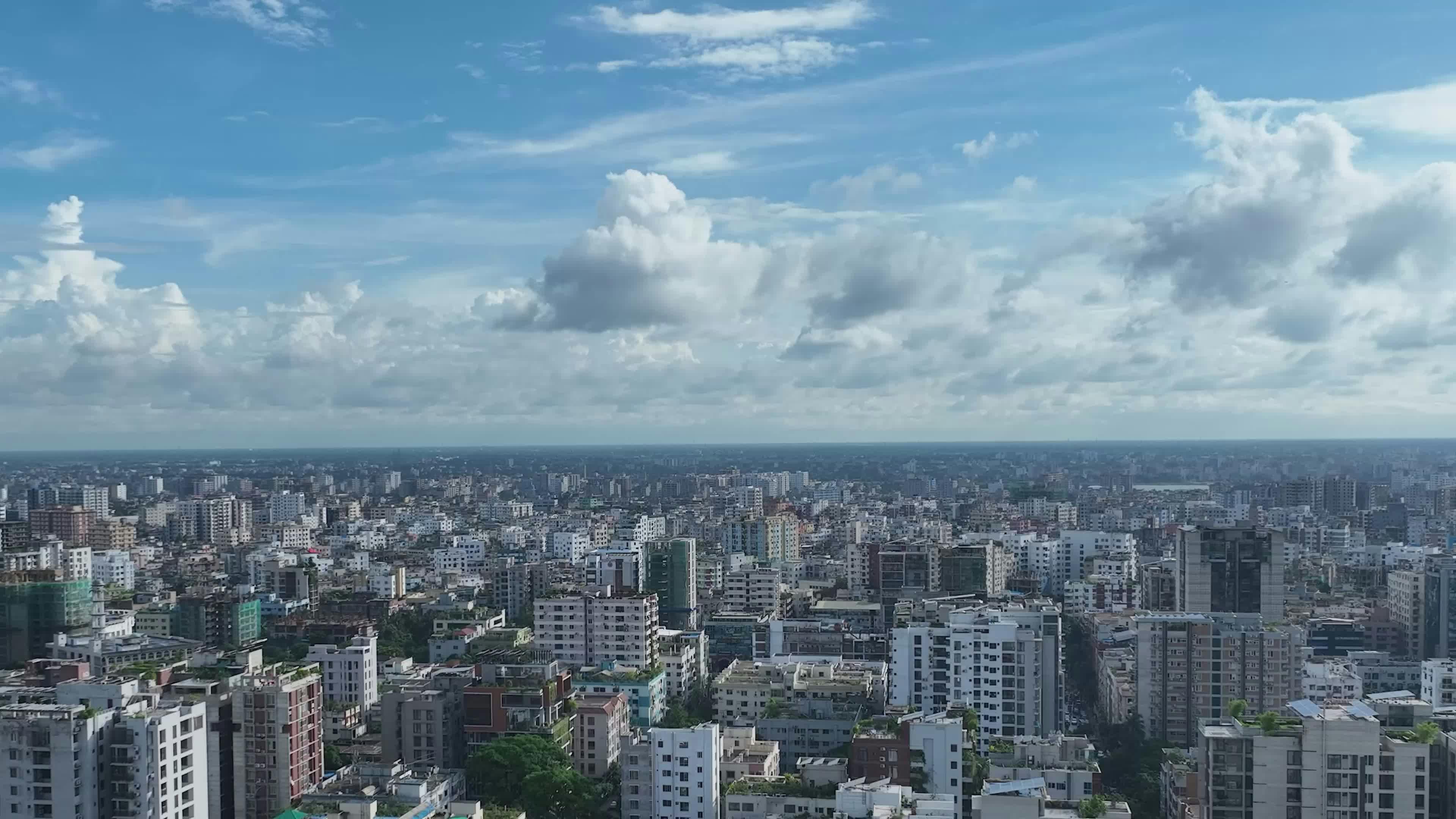 Aerial View of Dhaka Cityscape Free Stock Video Footage, Royalty-Free ...
