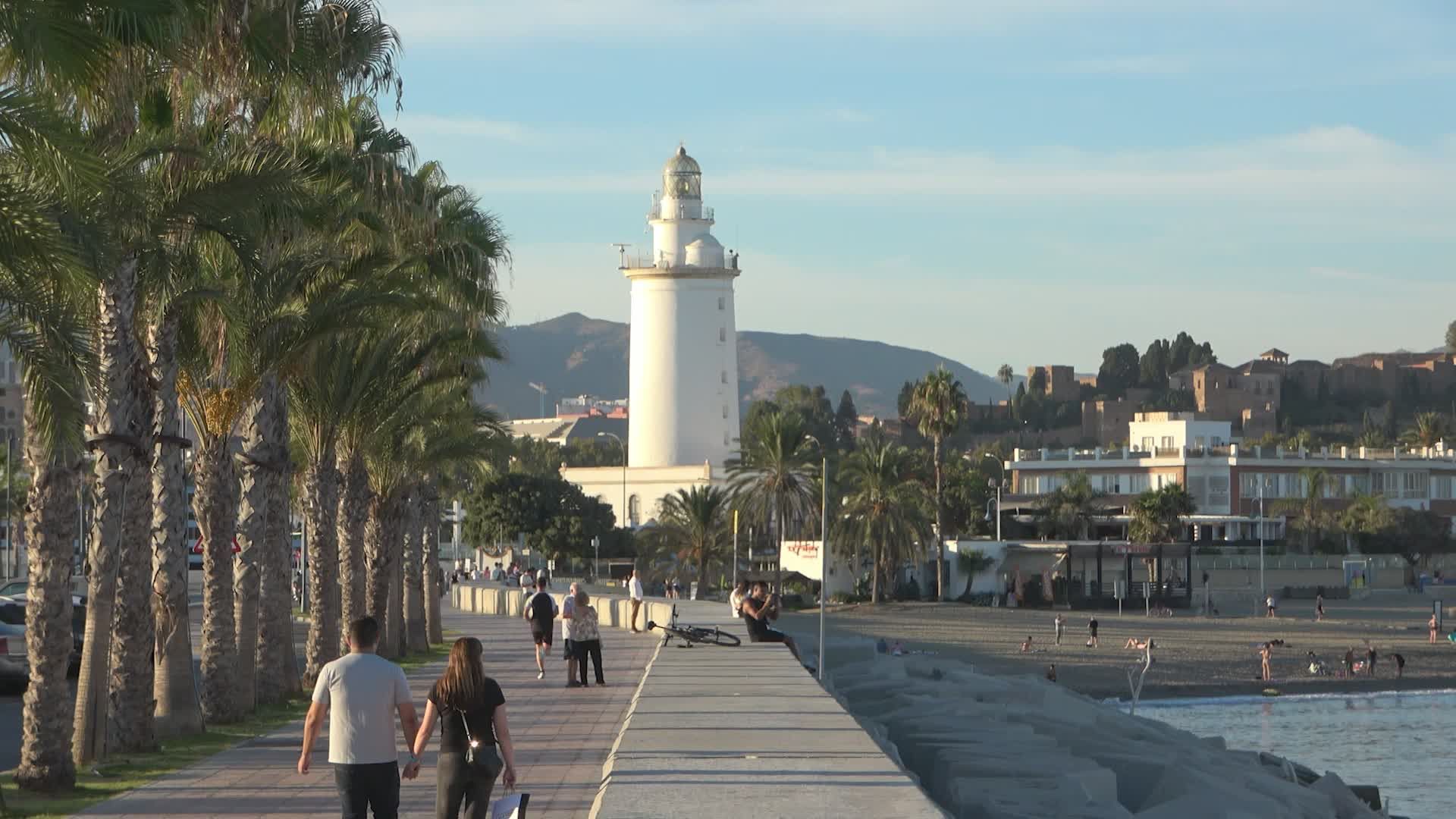 2025 Málaga Playa Malagueta 2 · Vídeo de stock gratuito