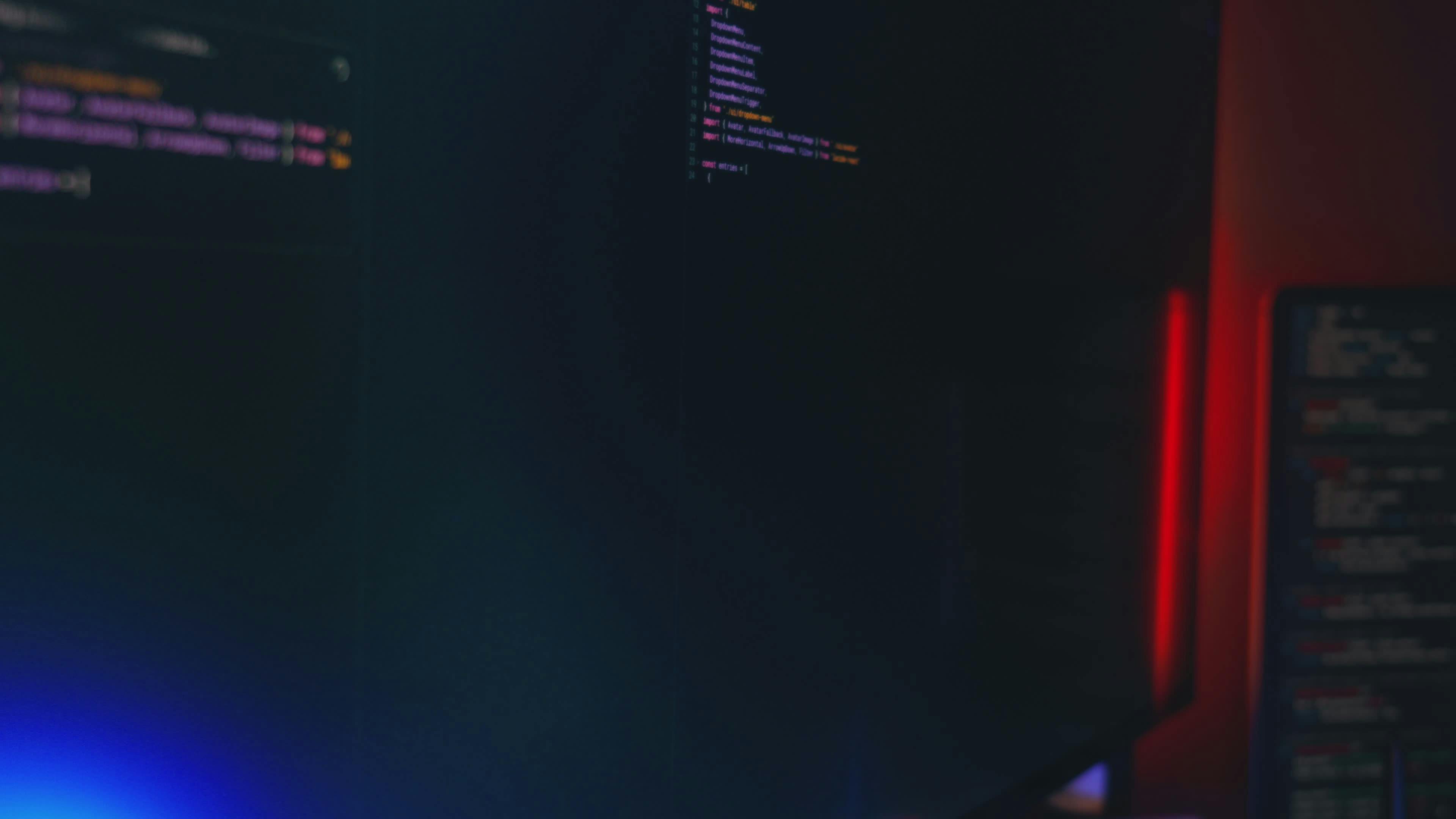 Modern Workspace with Coding and Note-taking Free Stock Video Footage ...