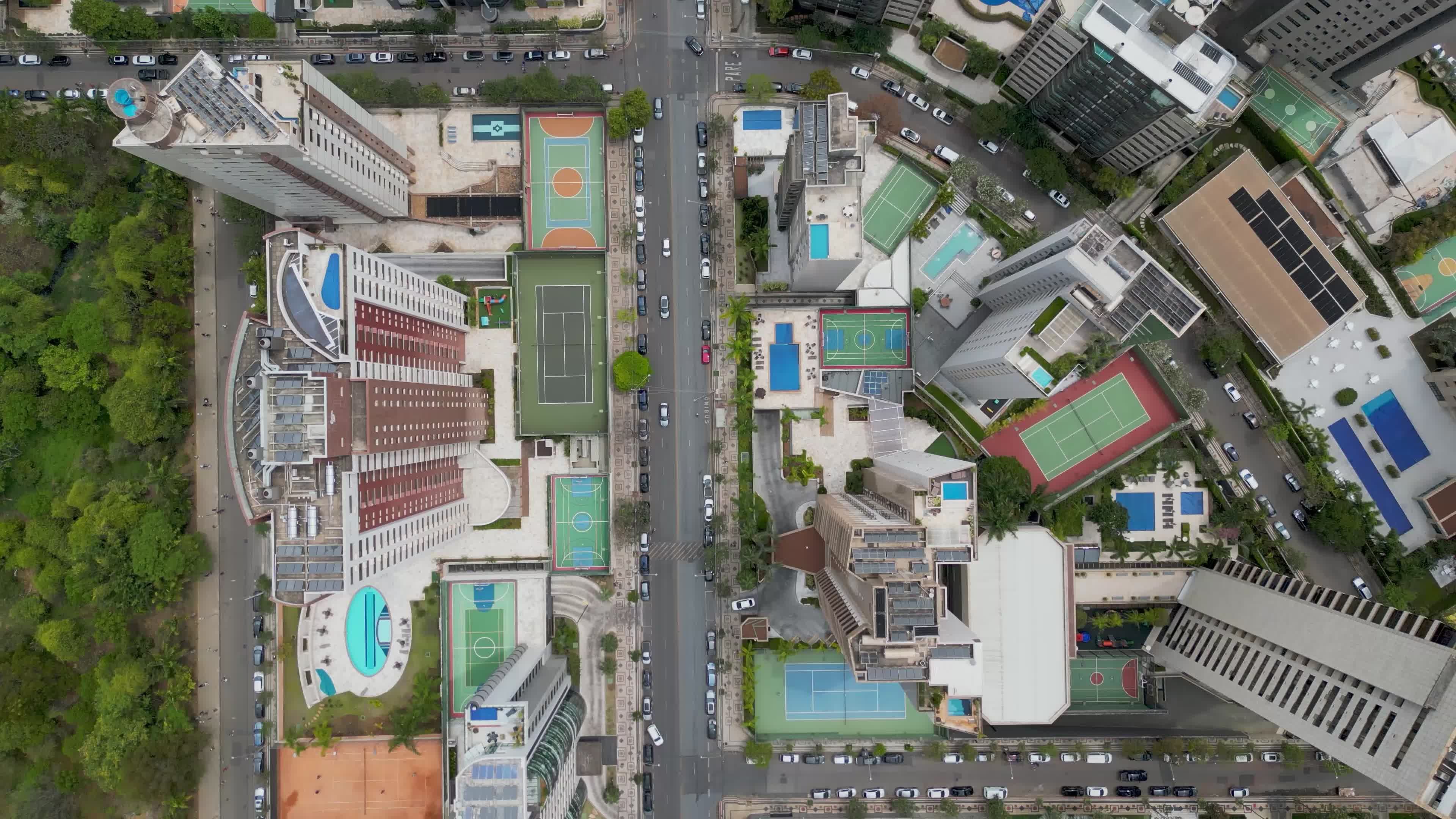Aerial View of Modern City Buildings in Brazil Free Stock Video Footage ...