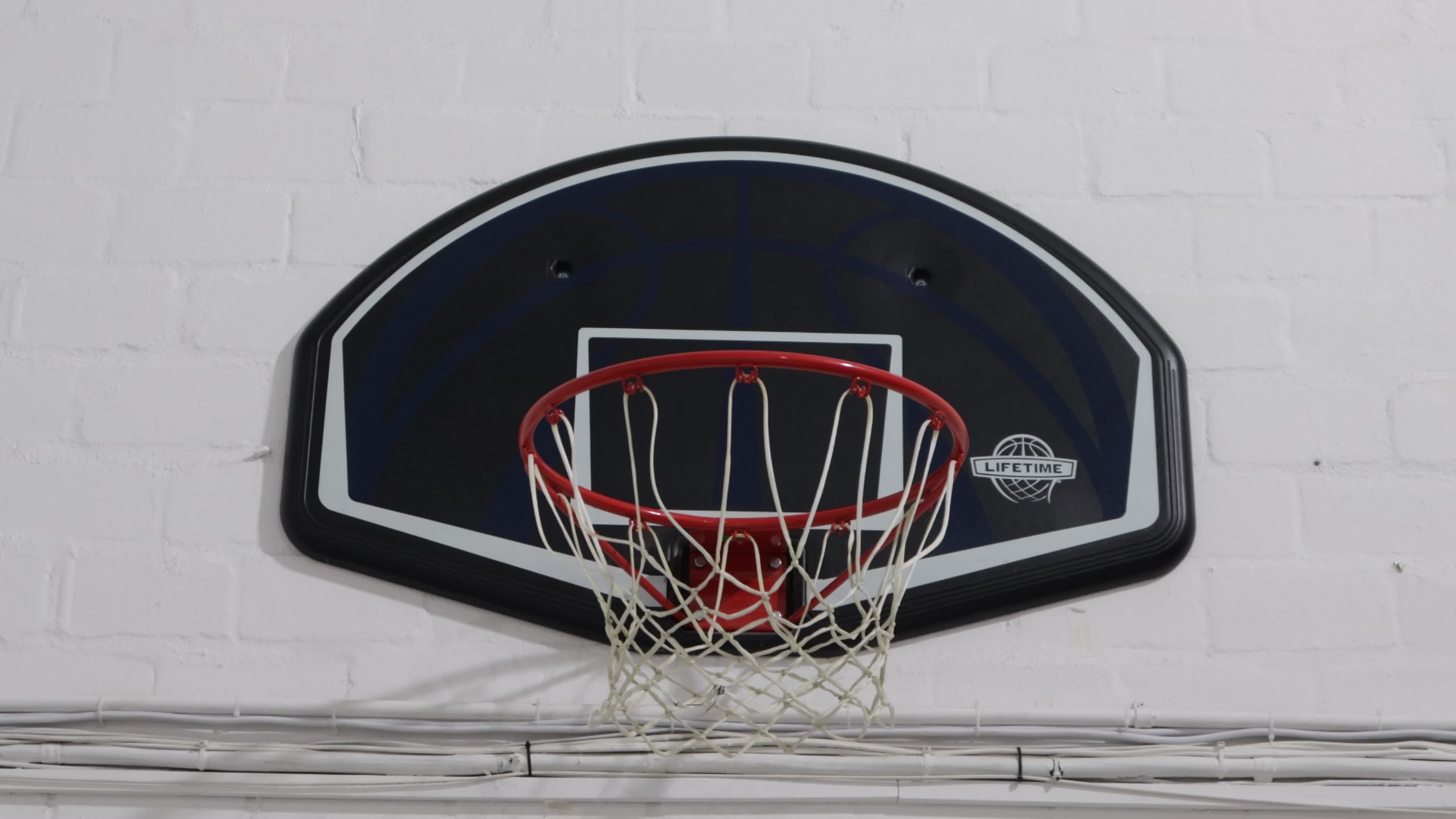Basketball Scoring in Indoor Hoop with Net Free Stock Video Footage ...