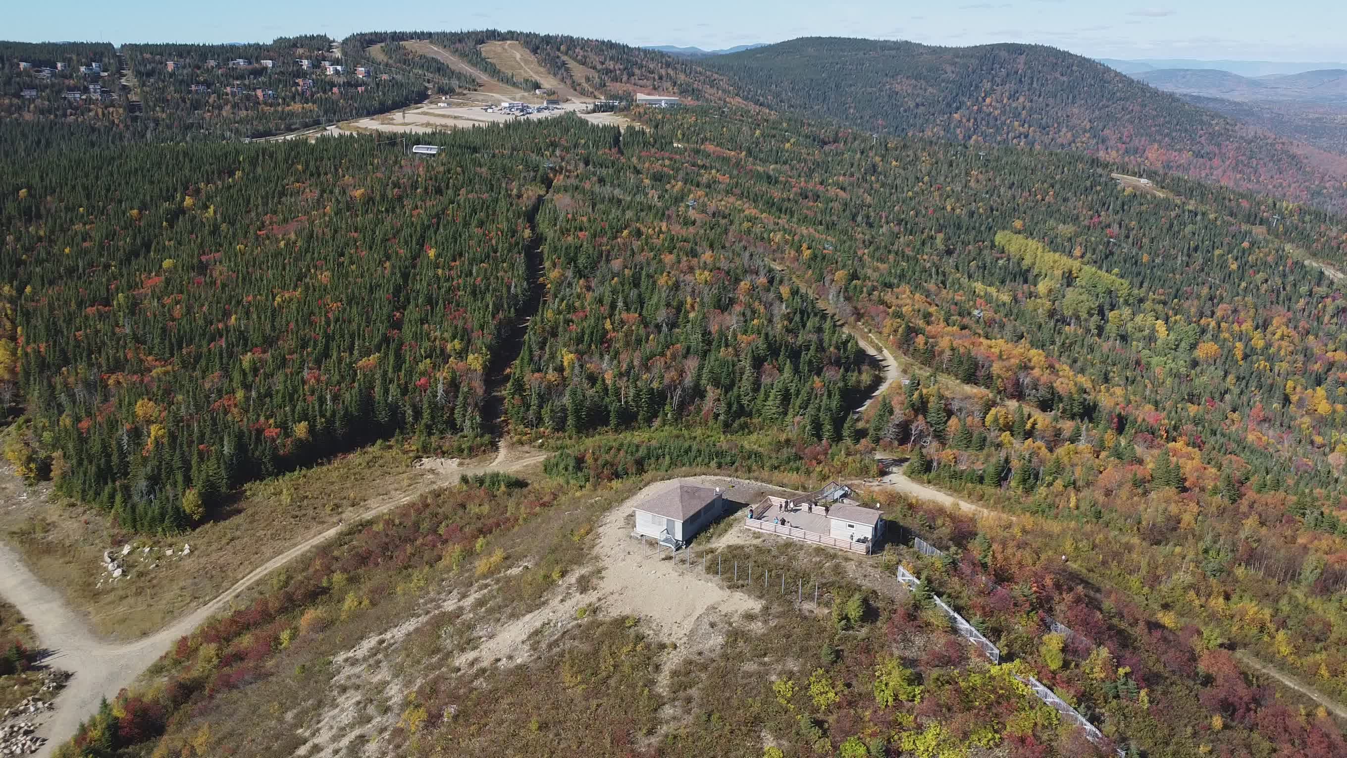 Stunning Aerial View of Fall Colors in Quebec Free Stock Video Footage ...