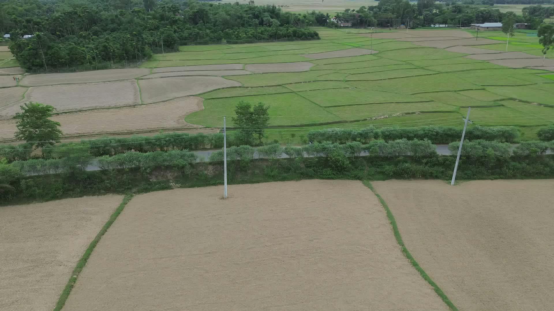 Drone Aerial View of Bangladesh Countryside Free Stock Video Footage ...