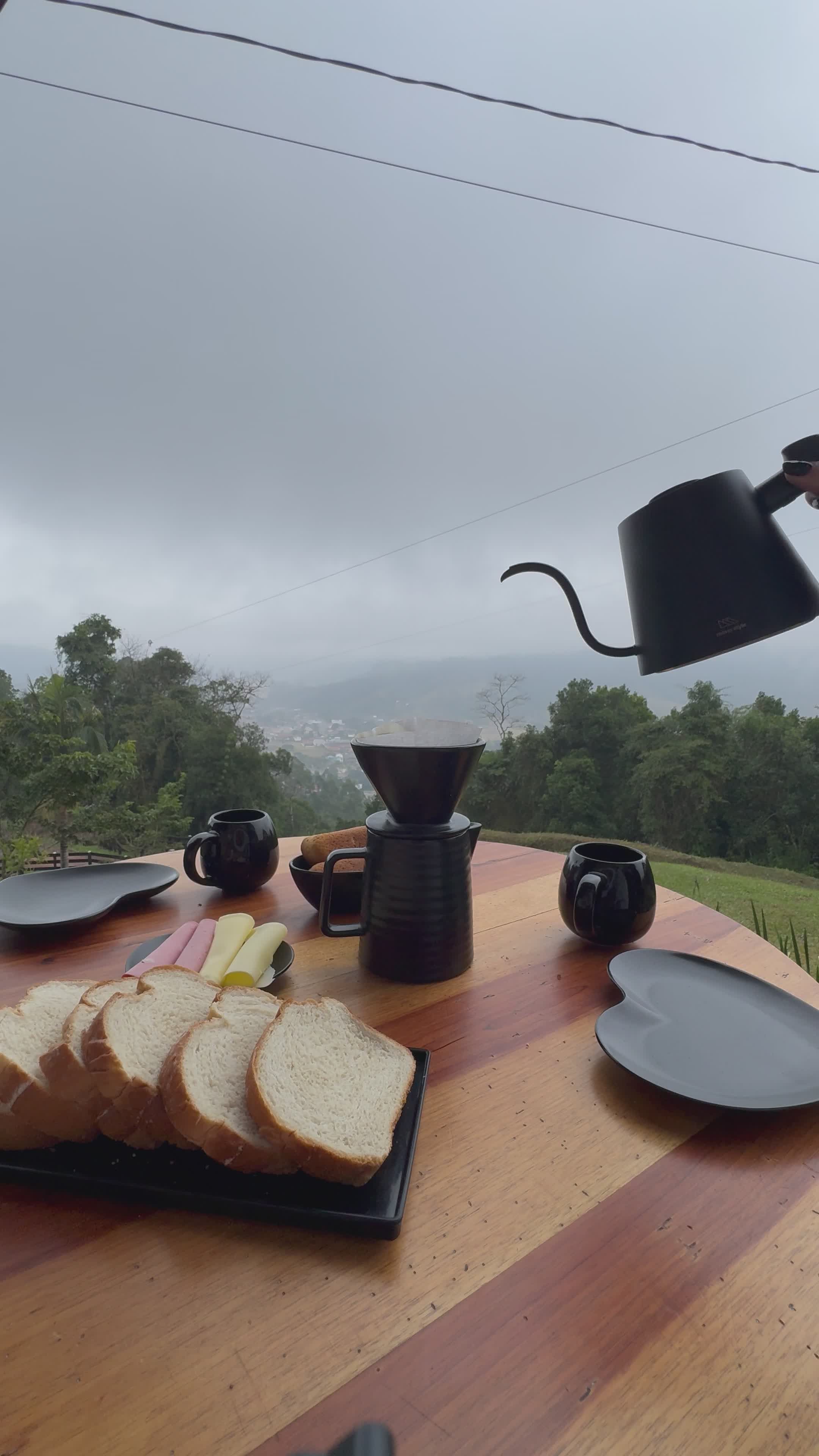 Rustic Outdoor Coffee Pour Over Scene Free Stock Video Footage, Royalty ...