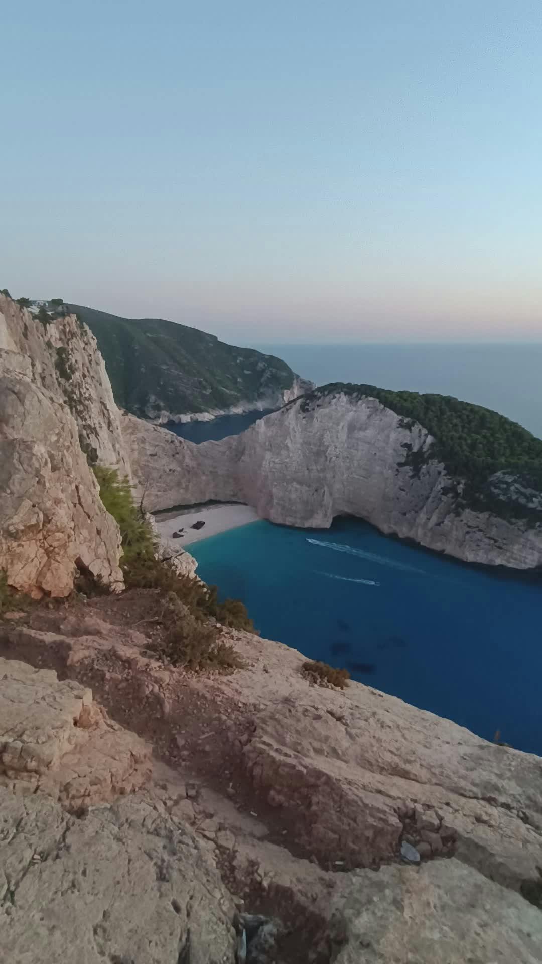 Majestic View of Navagio Beach Cliffside Free Stock Video Footage, Royalty-Free 4K & HD Video Clip