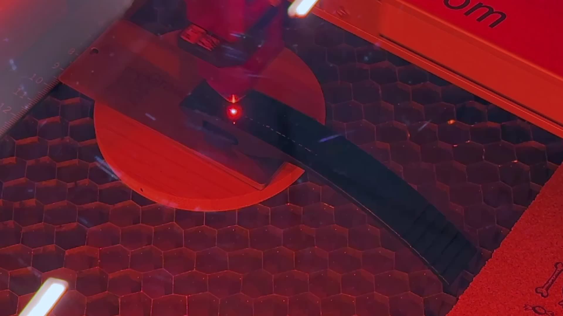 High Precision Laser Engraving Process in Action Free Stock Video ...