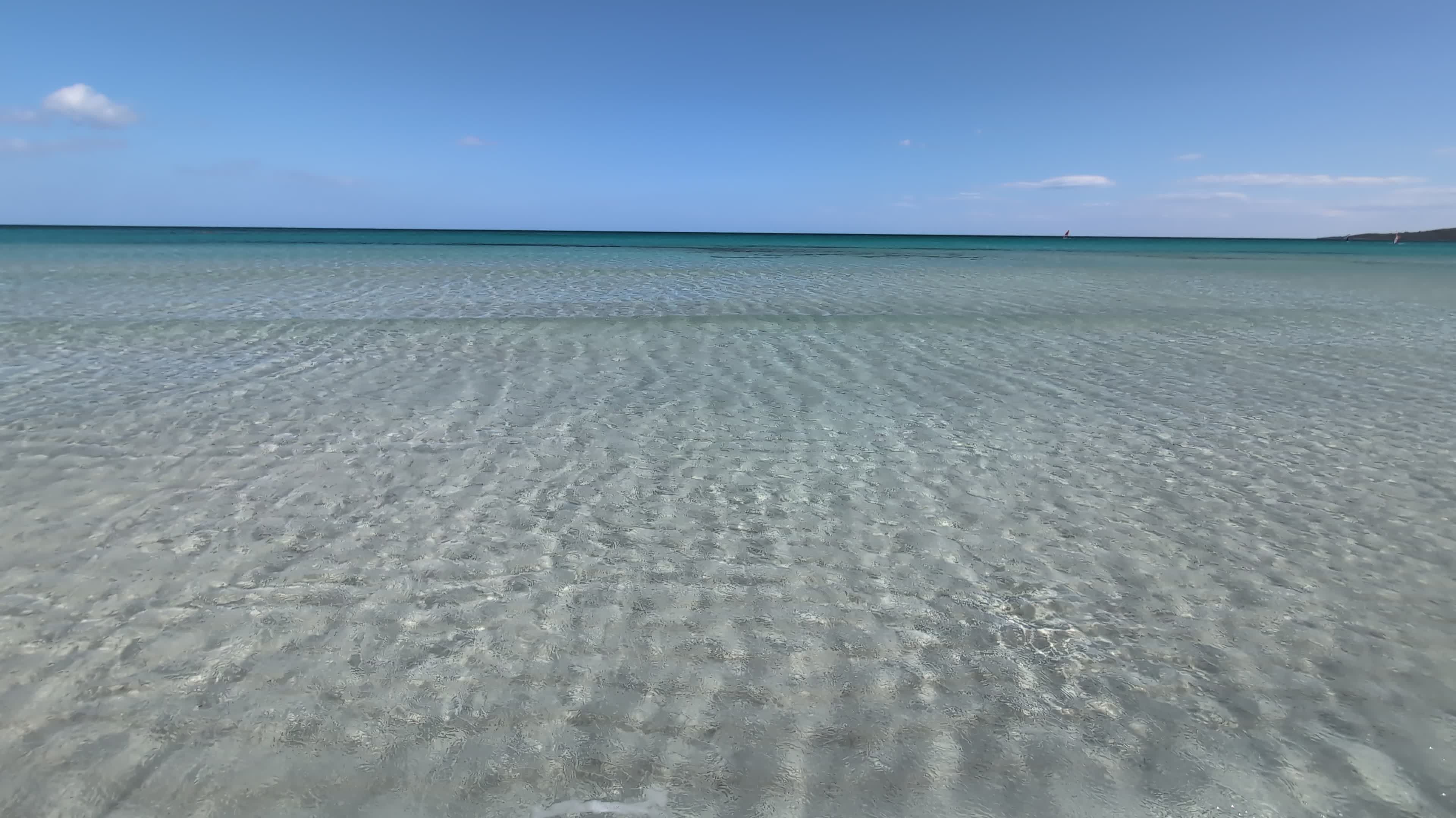 A Shot of a Beach Area Camera half Under Water Free Stock Video Footage ...