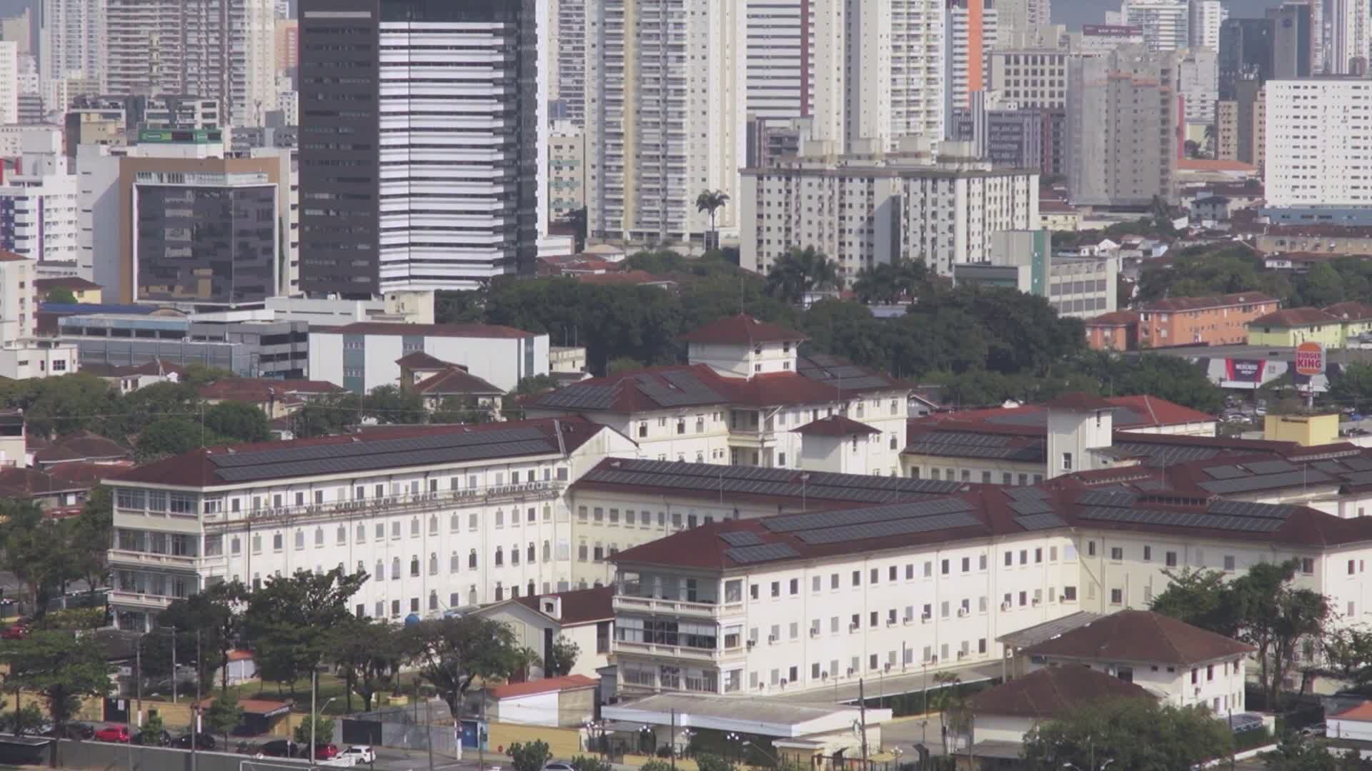 Aerial View of Urban Hospital Complex Free Stock Video Footage, Royalty ...