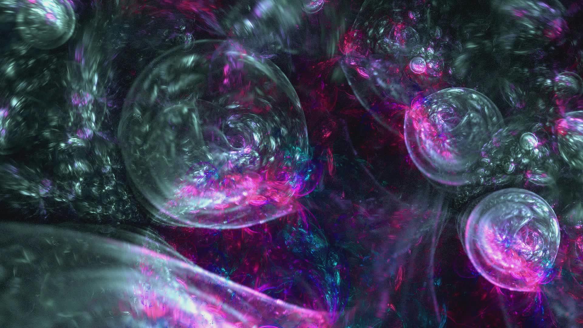 Colorful Abstract VJ Loop with Ethereal Bubbles Free Stock Video ...
