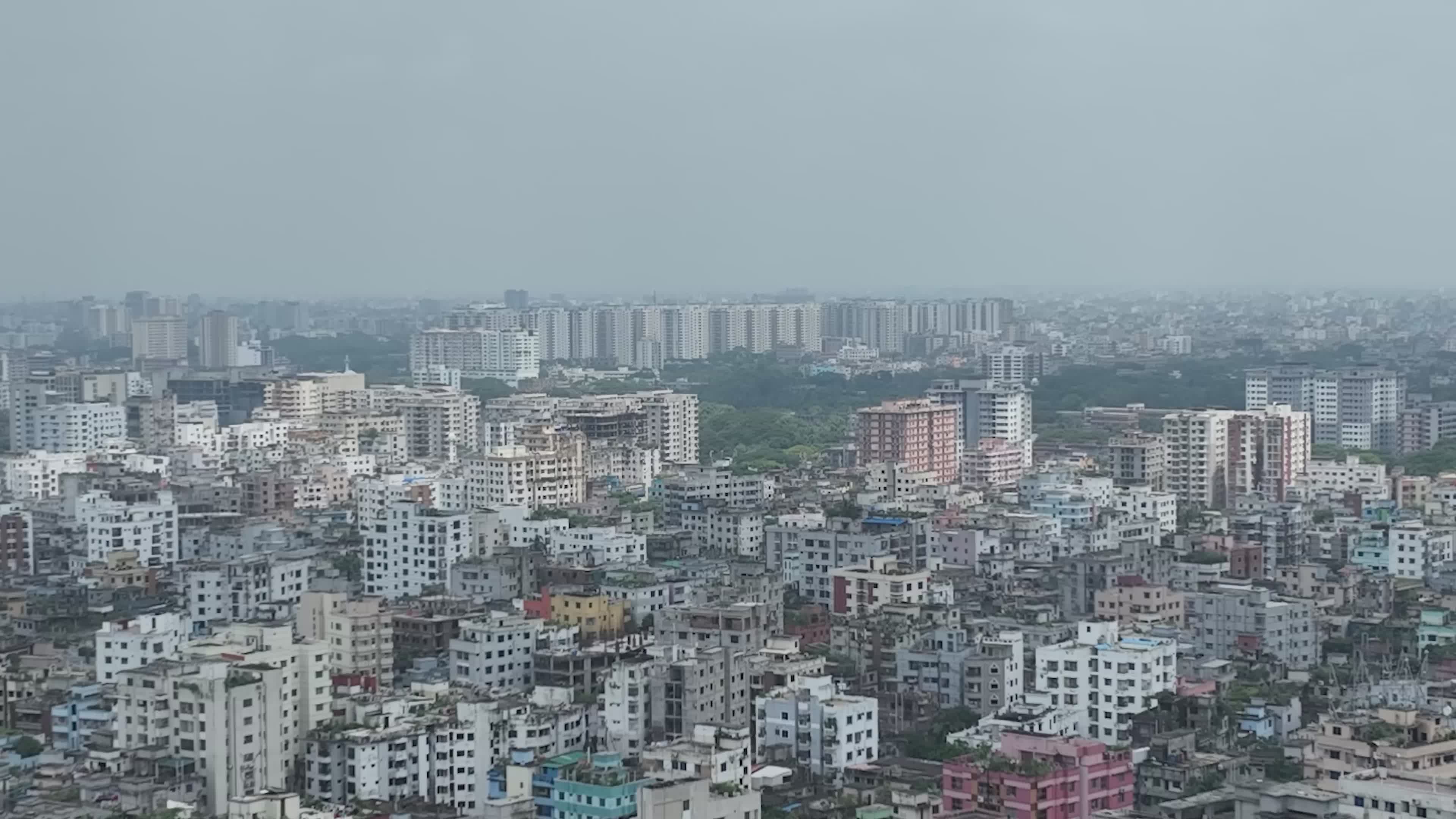 Stunning Aerial View of Dhaka Cityscape Free Stock Video Footage ...