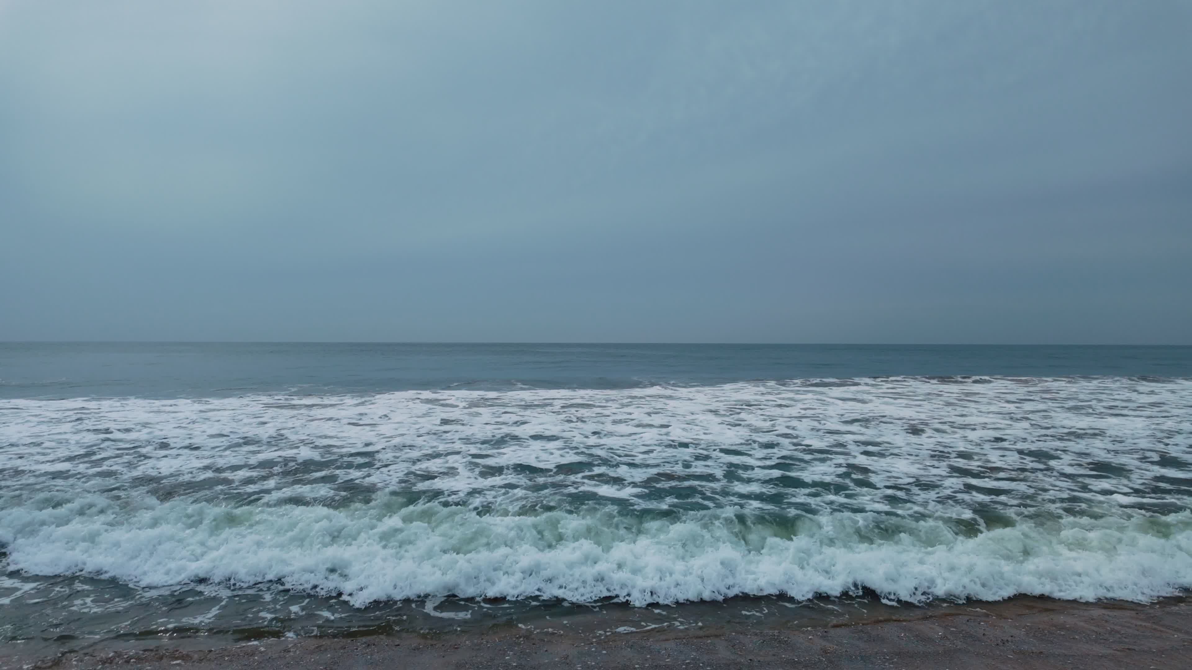 Serene Ocean Waves at Dusk Free Stock Video Footage, Royalty-Free 4K ...
