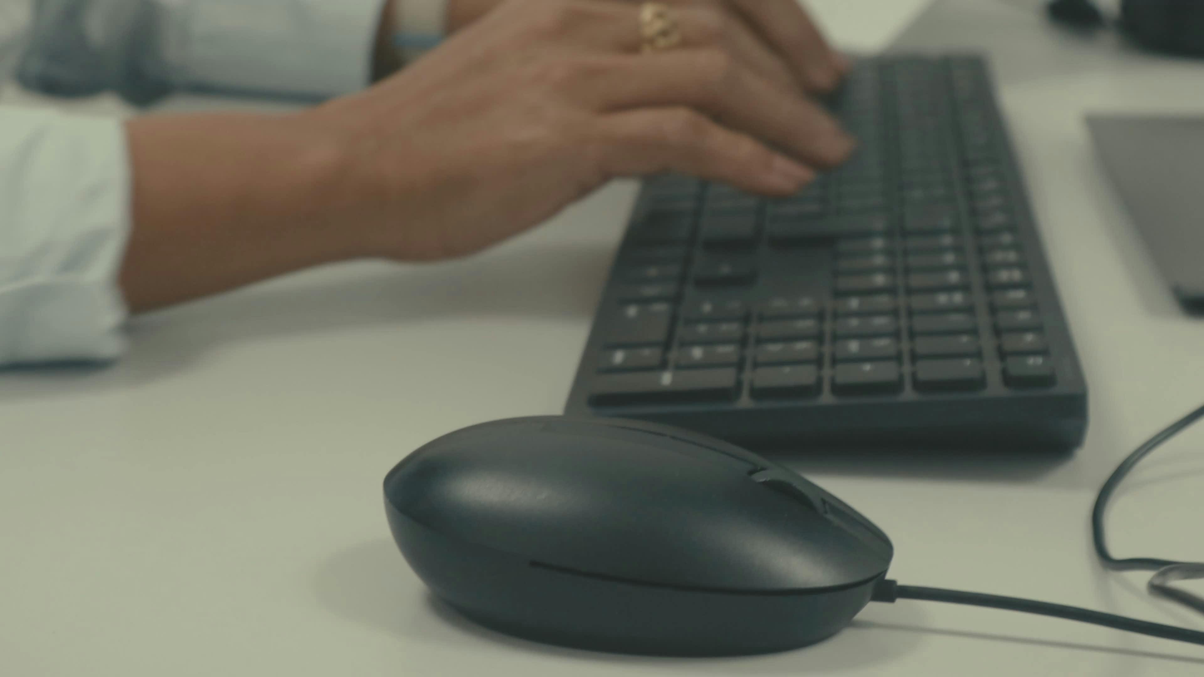 Professional Typing on a Modern Keyboard Free Stock Video Footage ...