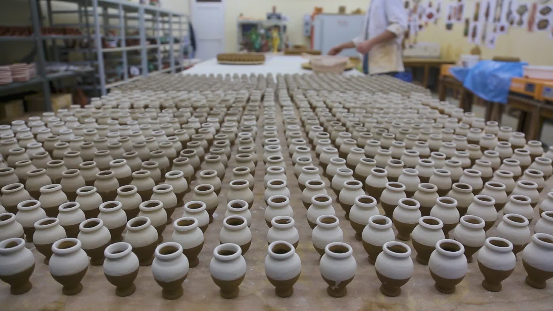 Traditional Pottery Craft in Workshop Free Stock Video Footage, Royalty ...
