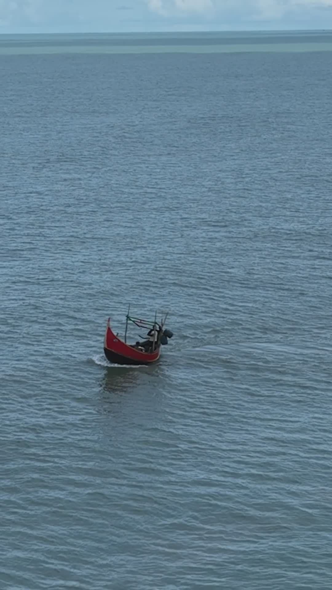 Scenic View of Teknaf Sea with Fishing Boat Free Stock Video Footage ...