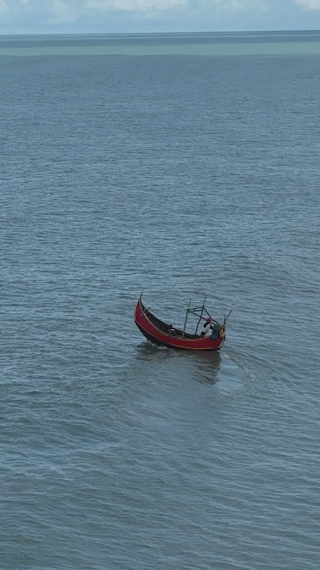Scenic View of Teknaf Sea with Fishing Boat Free Stock Video Footage ...
