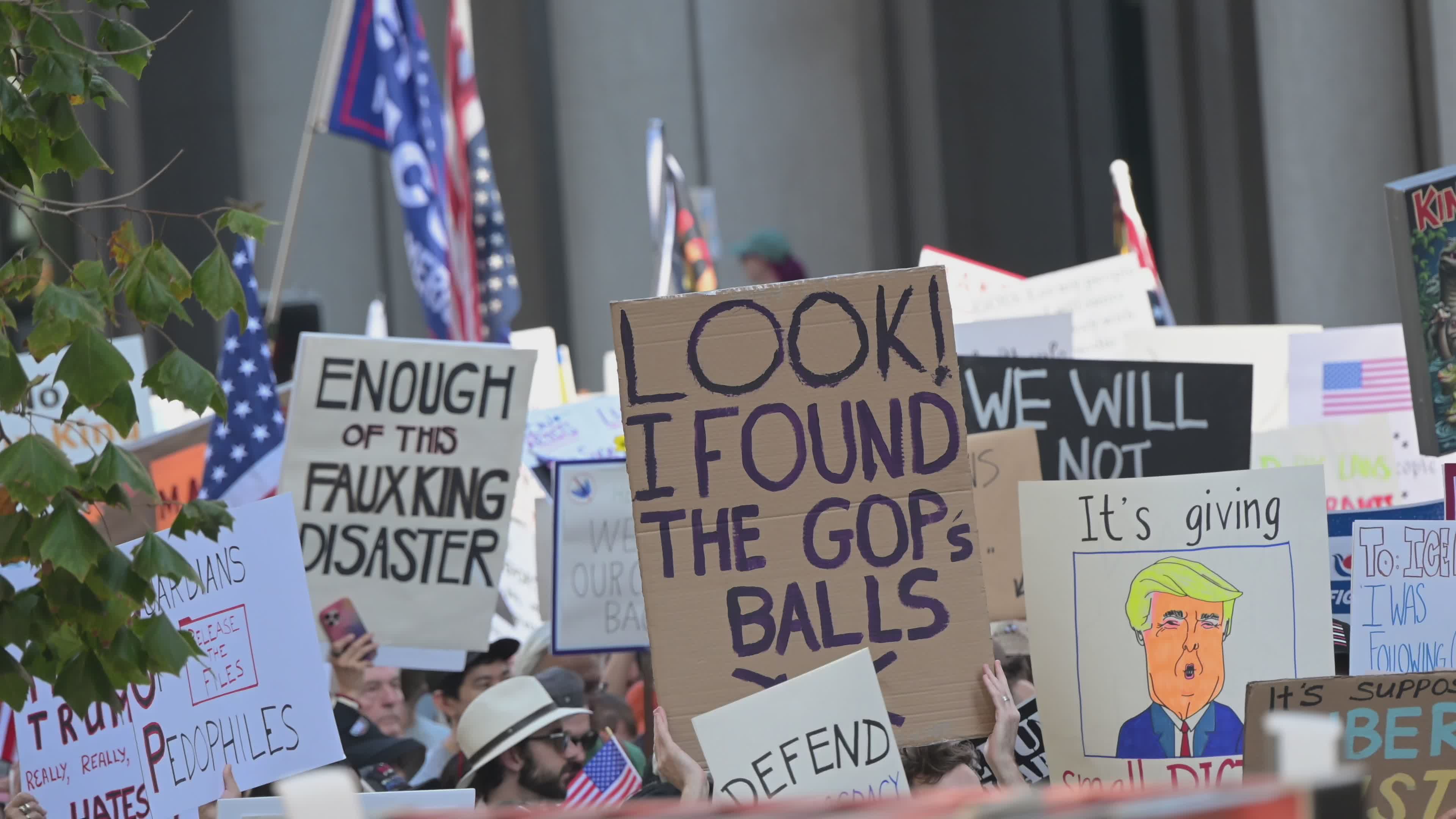 Political Protest with Diverse Signage in San Francisco Free Stock ...