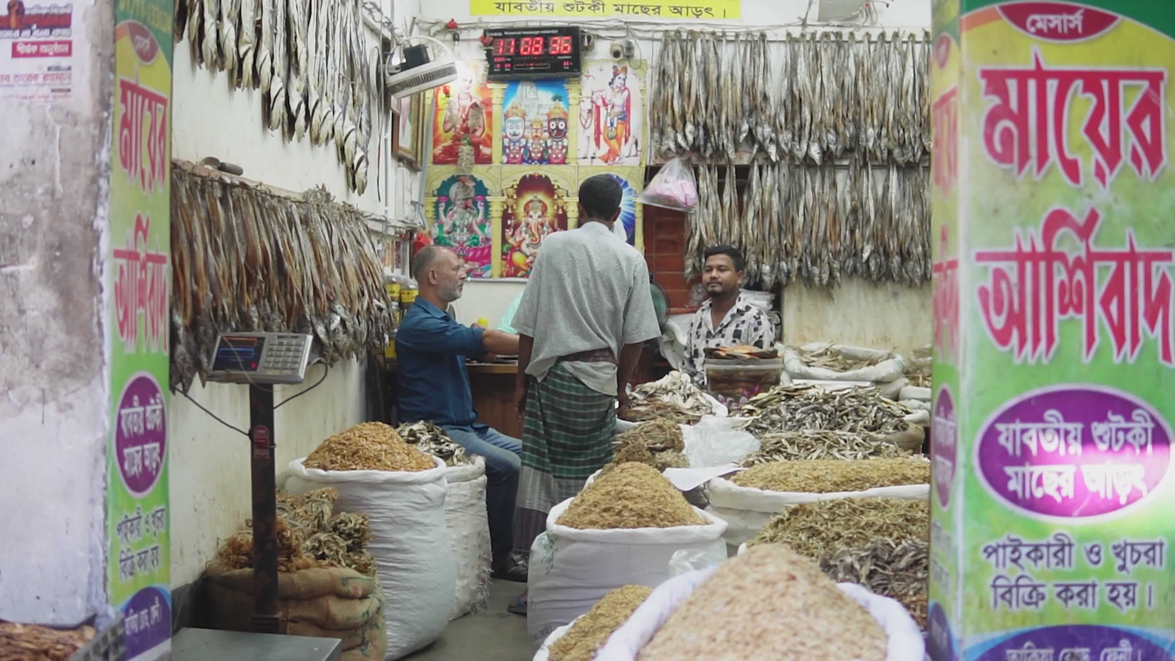Bustling Fish Market in Dhaka, Bangladesh Free Stock Video Footage ...