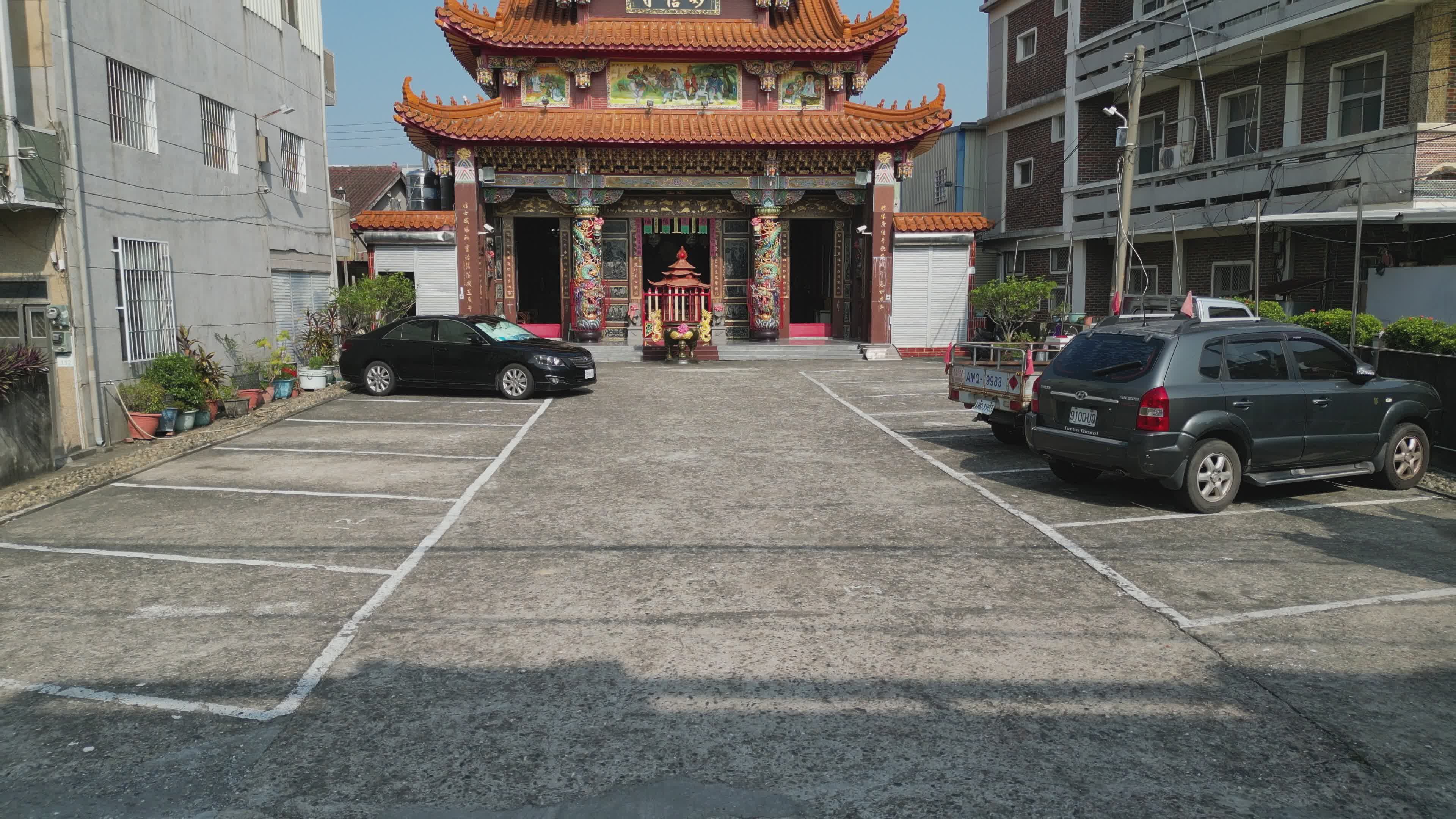 Traditional Temple in Urban Asian Setting Free Stock Video Footage ...