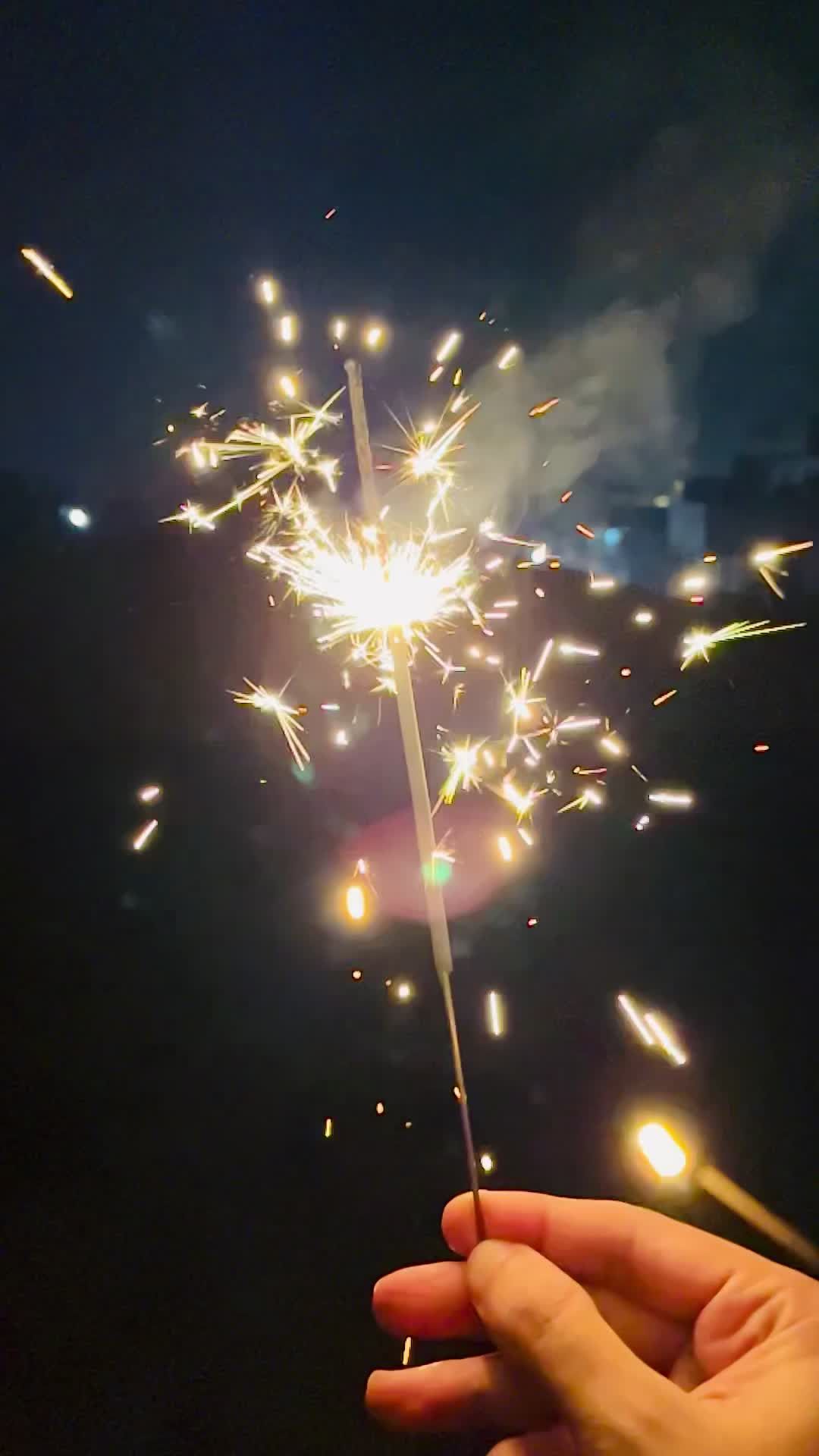 Hand Holding Sparkler at Night Free Stock Video Footage, Royalty-Free ...