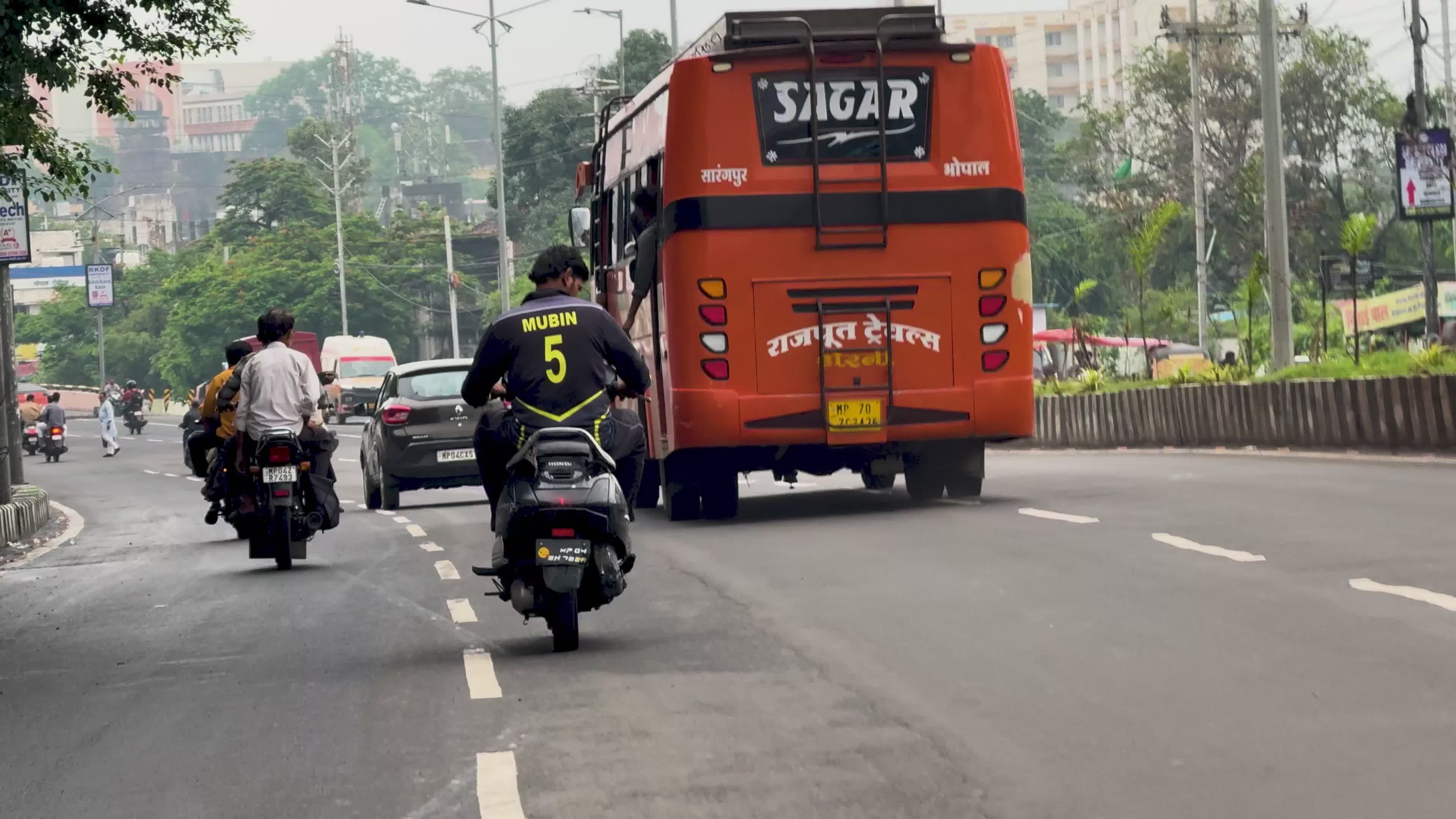 Bustling Indian City Roadway with Traffic Free Stock Video Footage ...