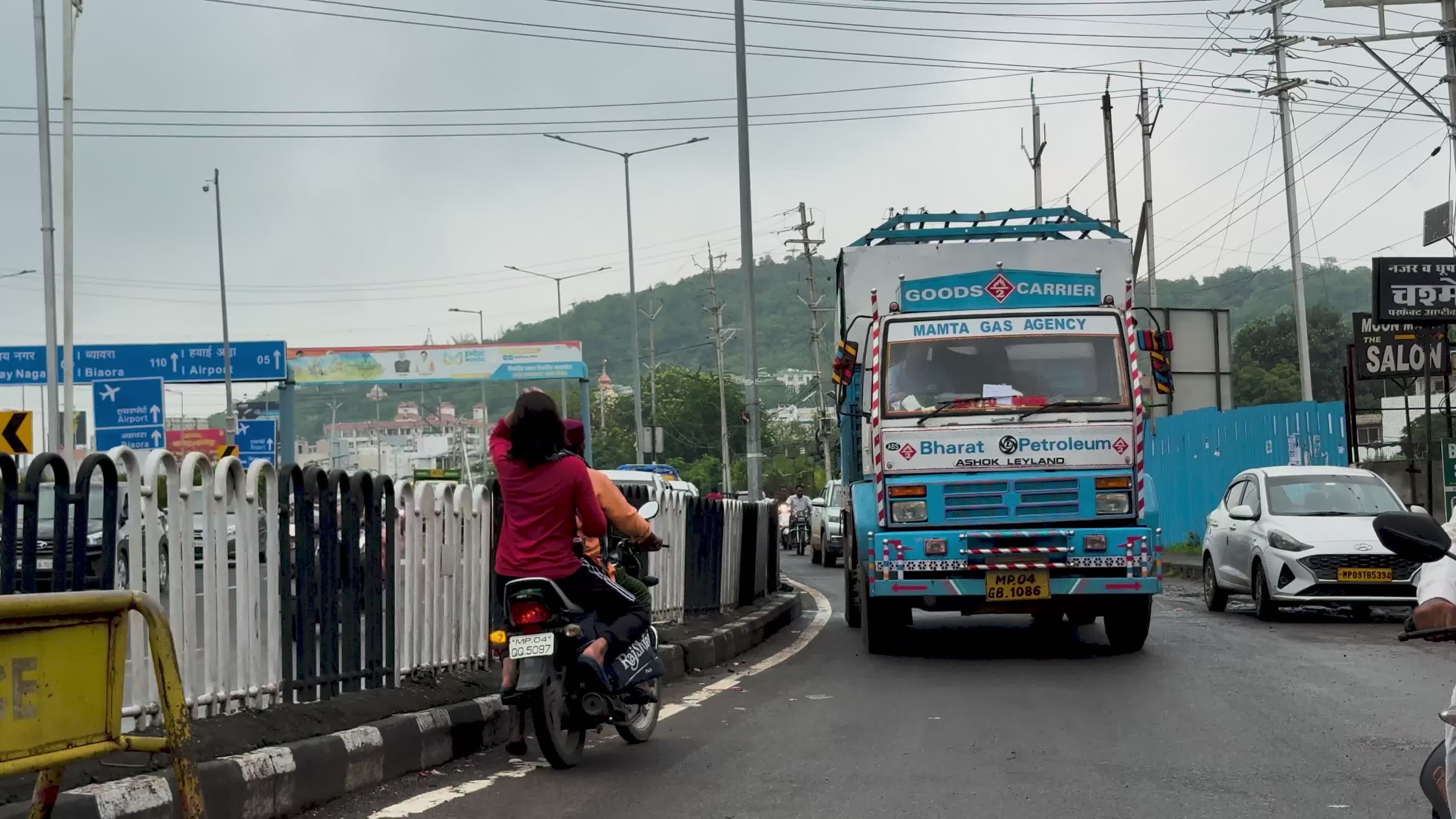 Bustling Traffic on Indian City Street Free Stock Video Footage ...