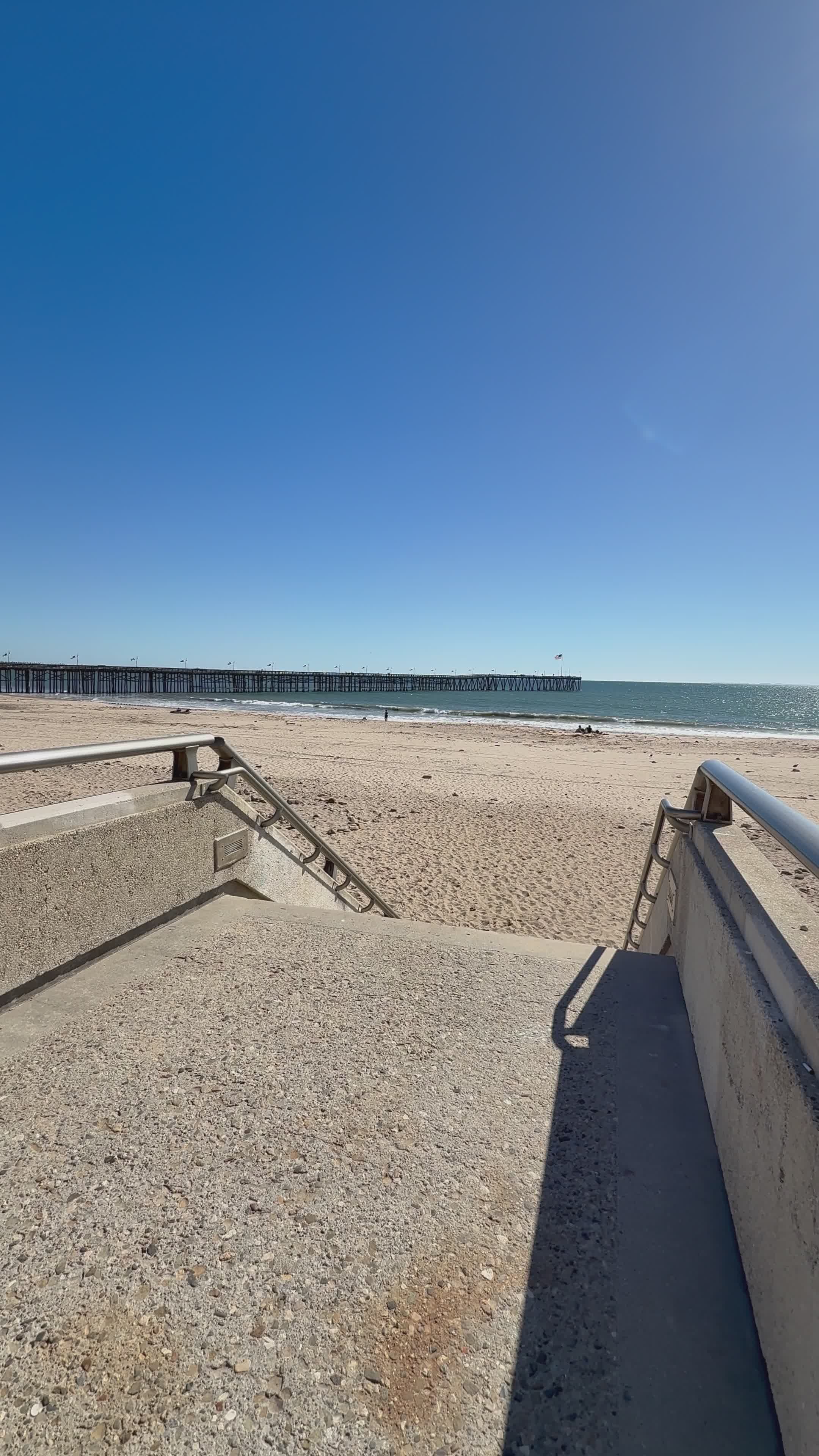 Sunny Beachfront View with Clear Blue Skies Free Stock Video Footage ...