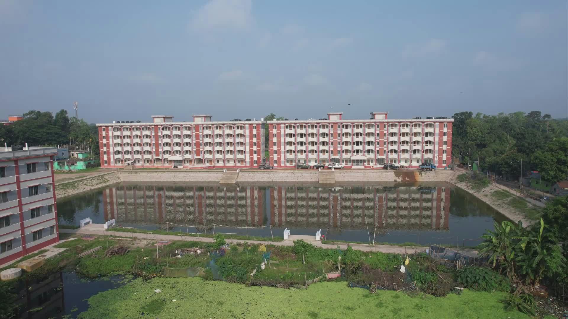 Aerial View of Comilla City with University Free Stock Video Footage ...