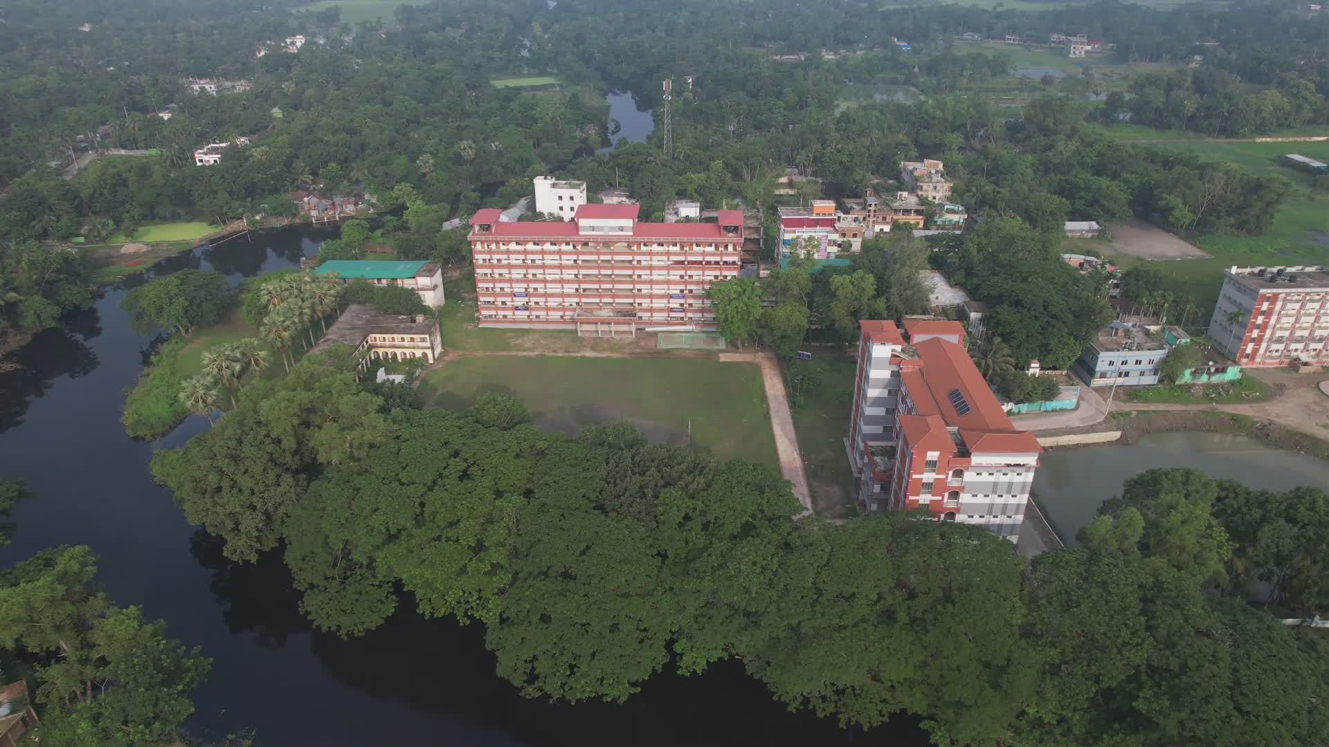 Aerial Drone View of Cumilla, Bangladesh Free Stock Video Footage ...