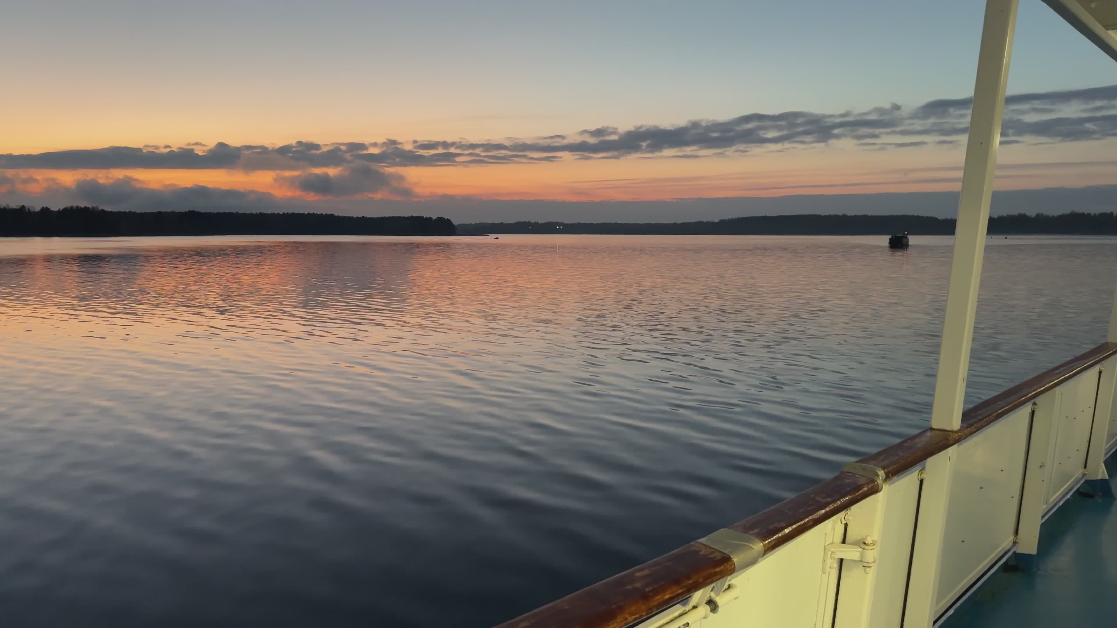 Serene Riverboat Cruise at Sunset Free Stock Video Footage, Royalty ...