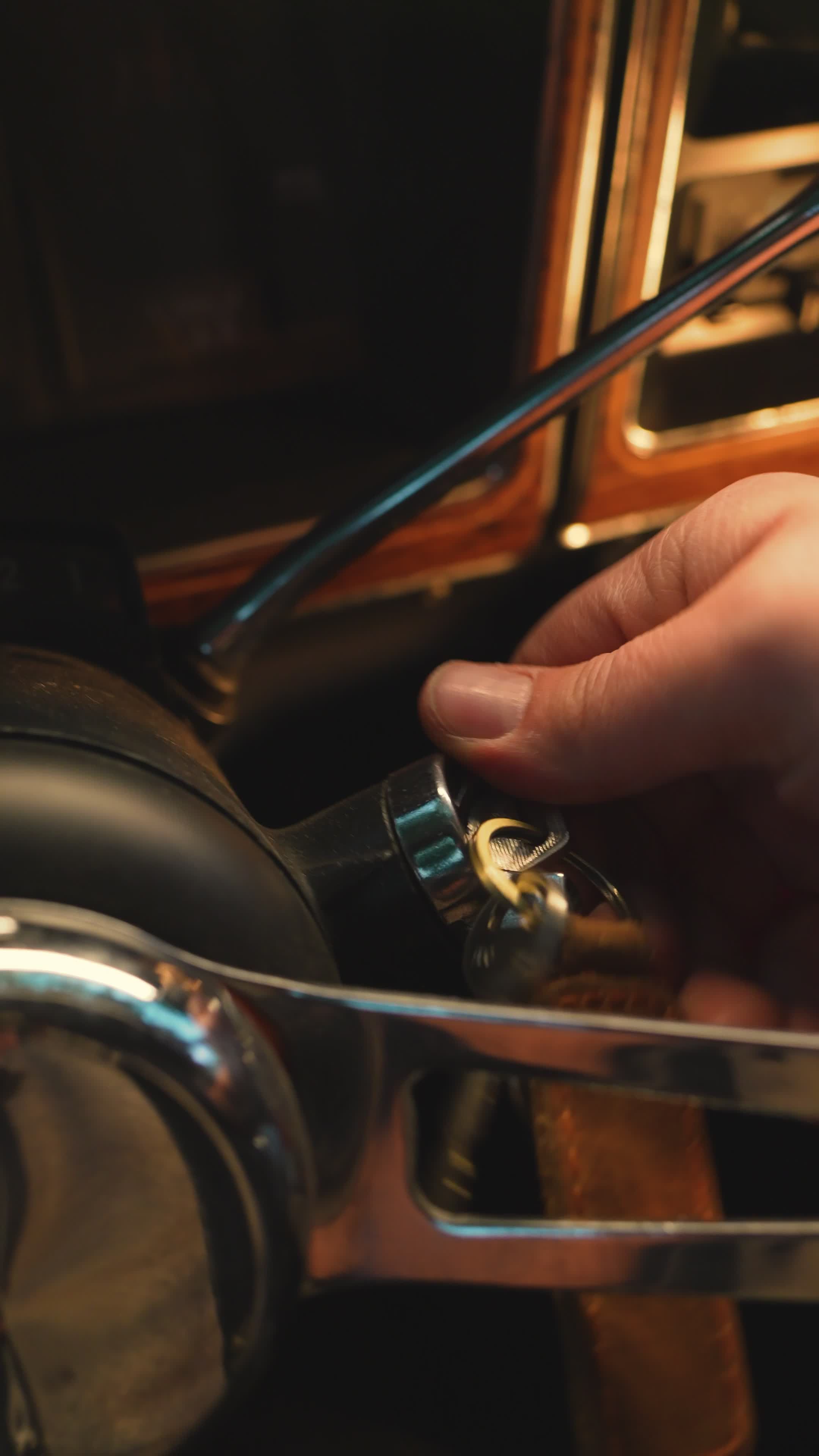 Vintage Car Ignition Key Insertion Free Stock Video Footage, Royalty ...
