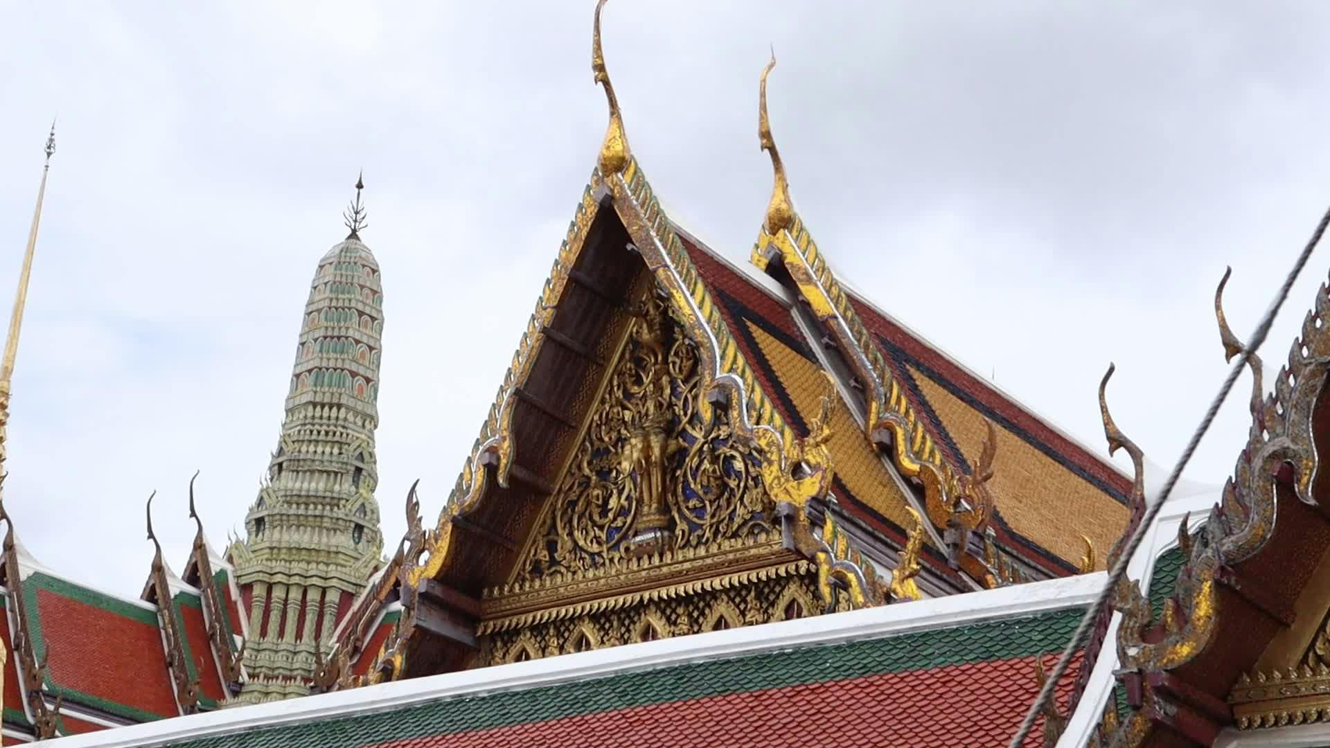Exploring the Grand Palace's Iconic Roofs Free Stock Video Footage ...