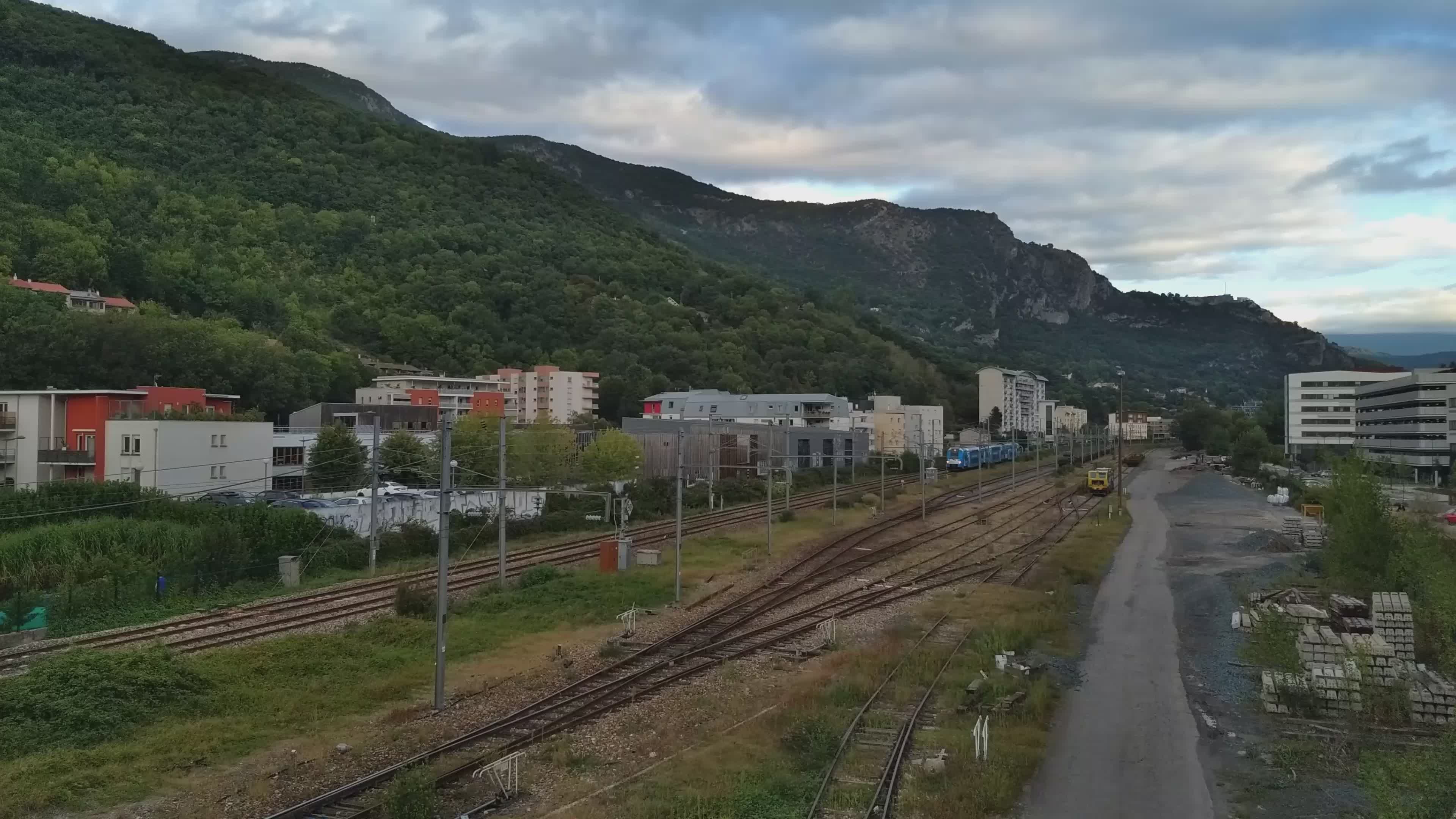 Scenic Train Arrival in French Countryside Free Stock Video Footage ...