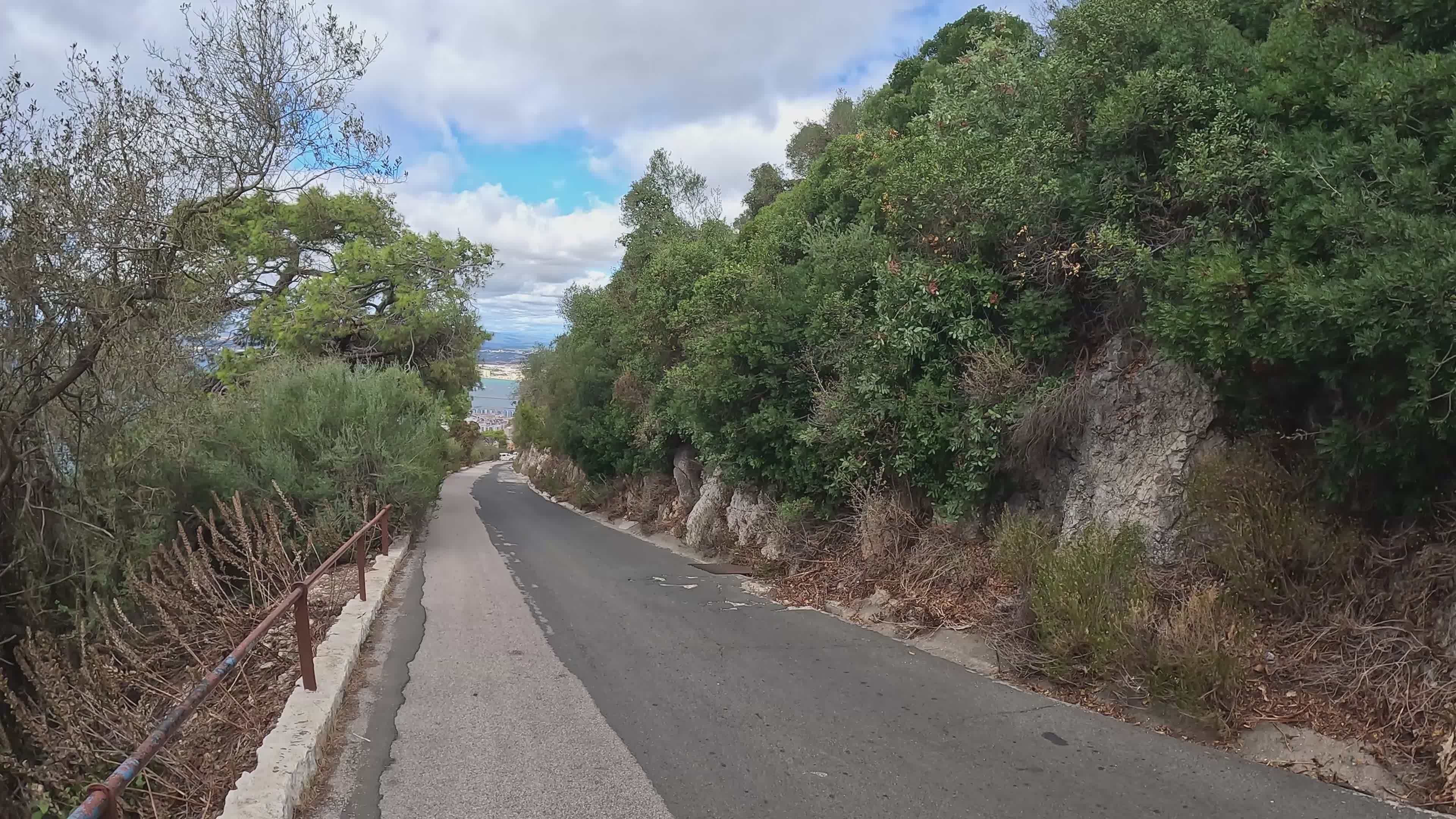 Scenic Drive through Gibraltar's Coastal Road Free Stock Video Footage ...