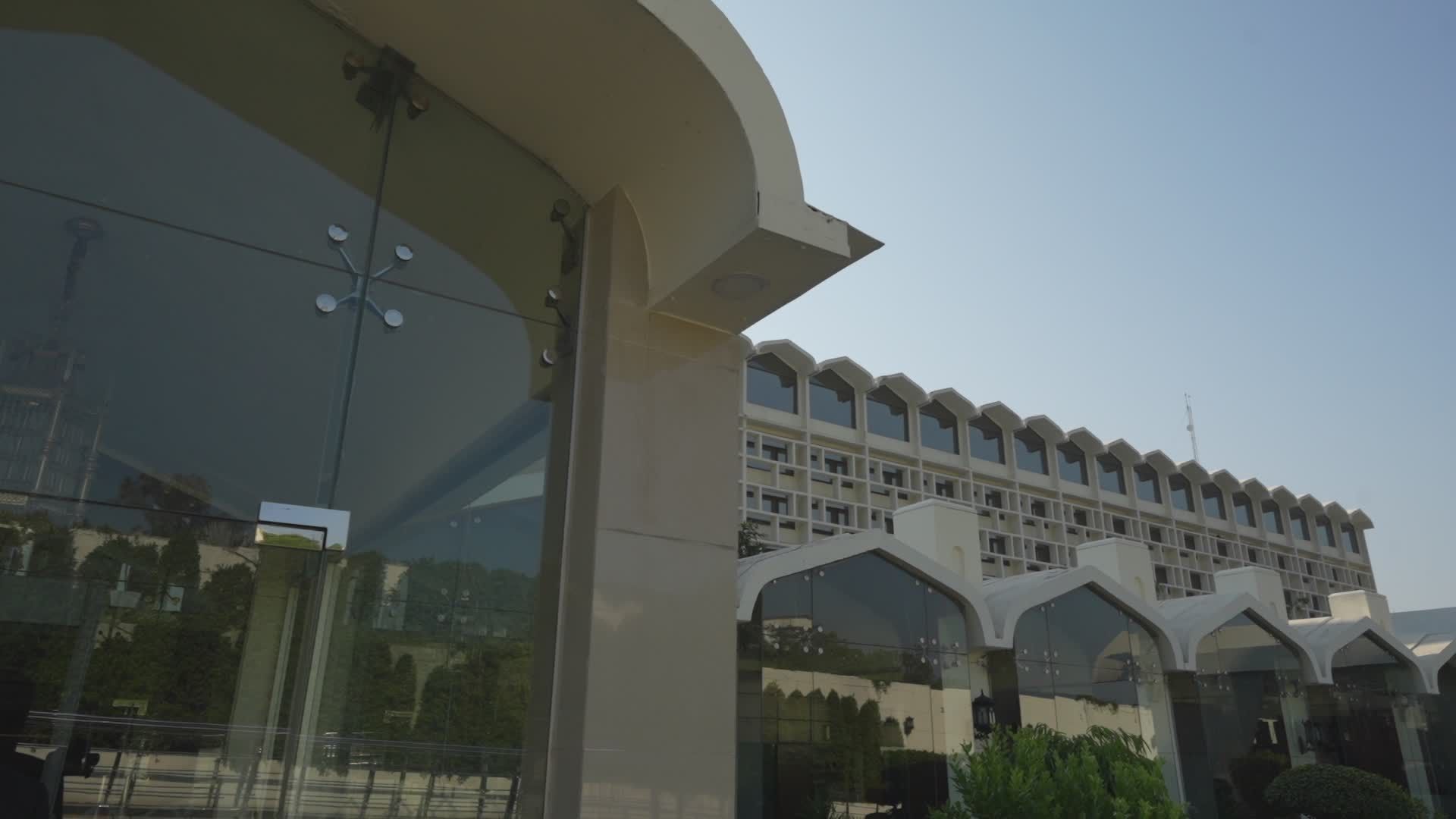 Islamabad Marriott Hotel Front Entrance View Free Stock Video Footage ...